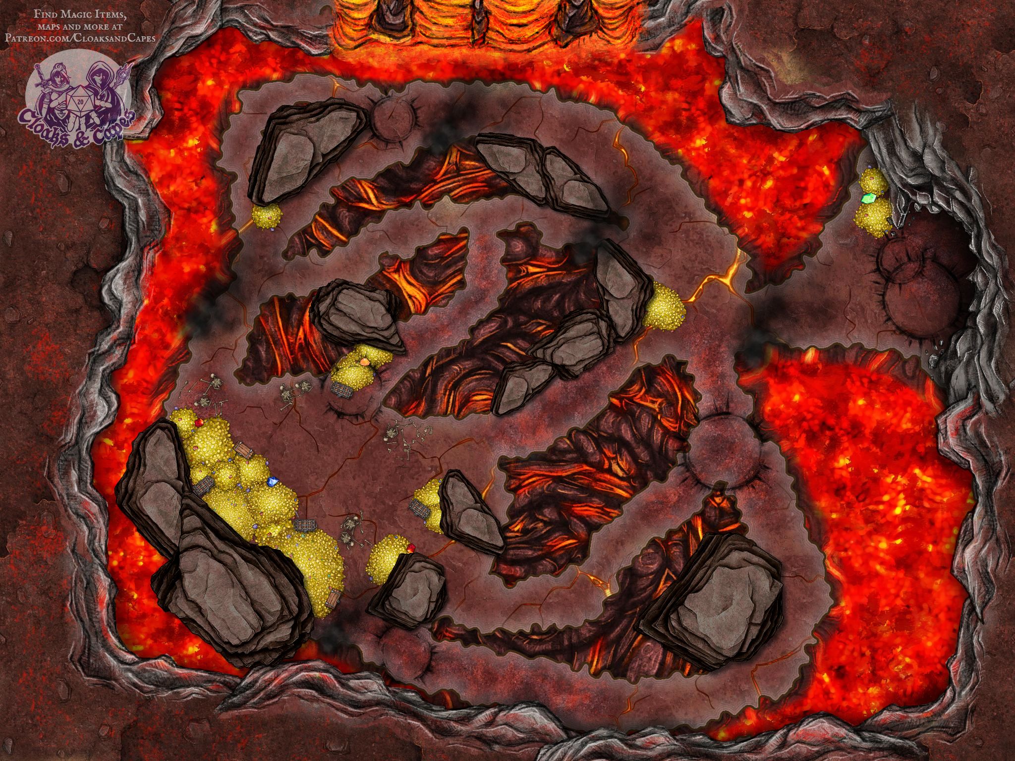 The Dragons Lair (Fire) | Inkarnate - Create Fantasy Maps Online