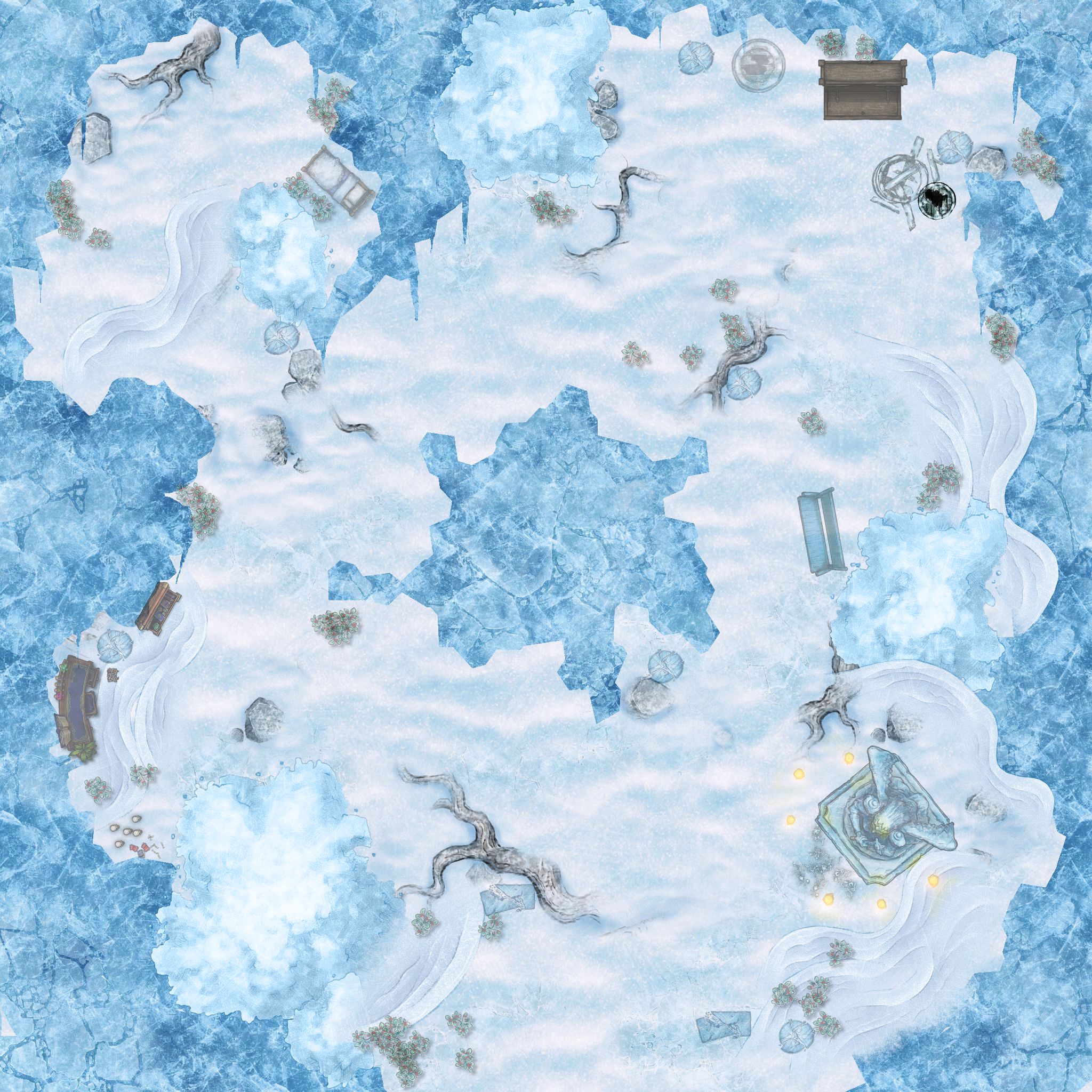 Ice Cave | Inkarnate - Create Fantasy Maps Online