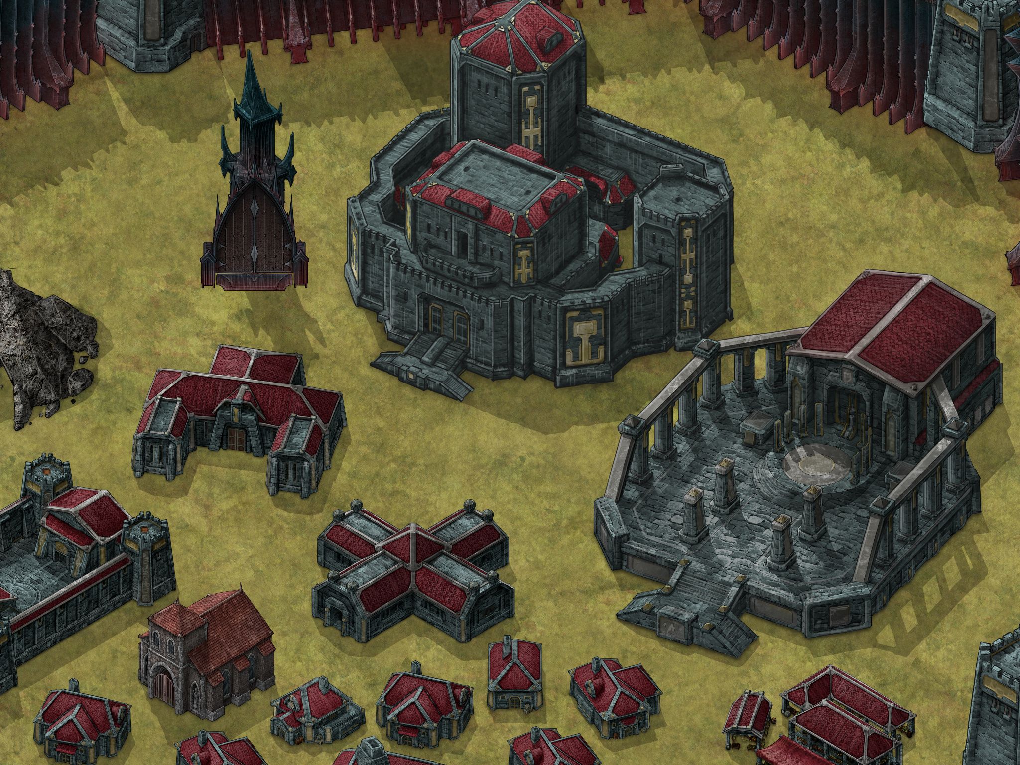 Walled city 1 | Inkarnate - Create Fantasy Maps Online