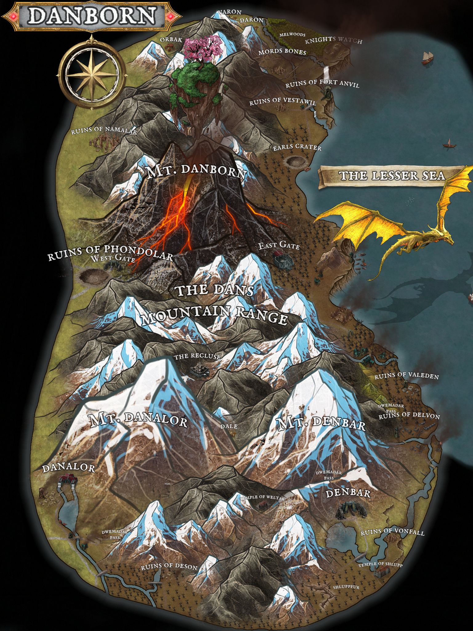 Danborn post attack | Inkarnate - Create Fantasy Maps Online