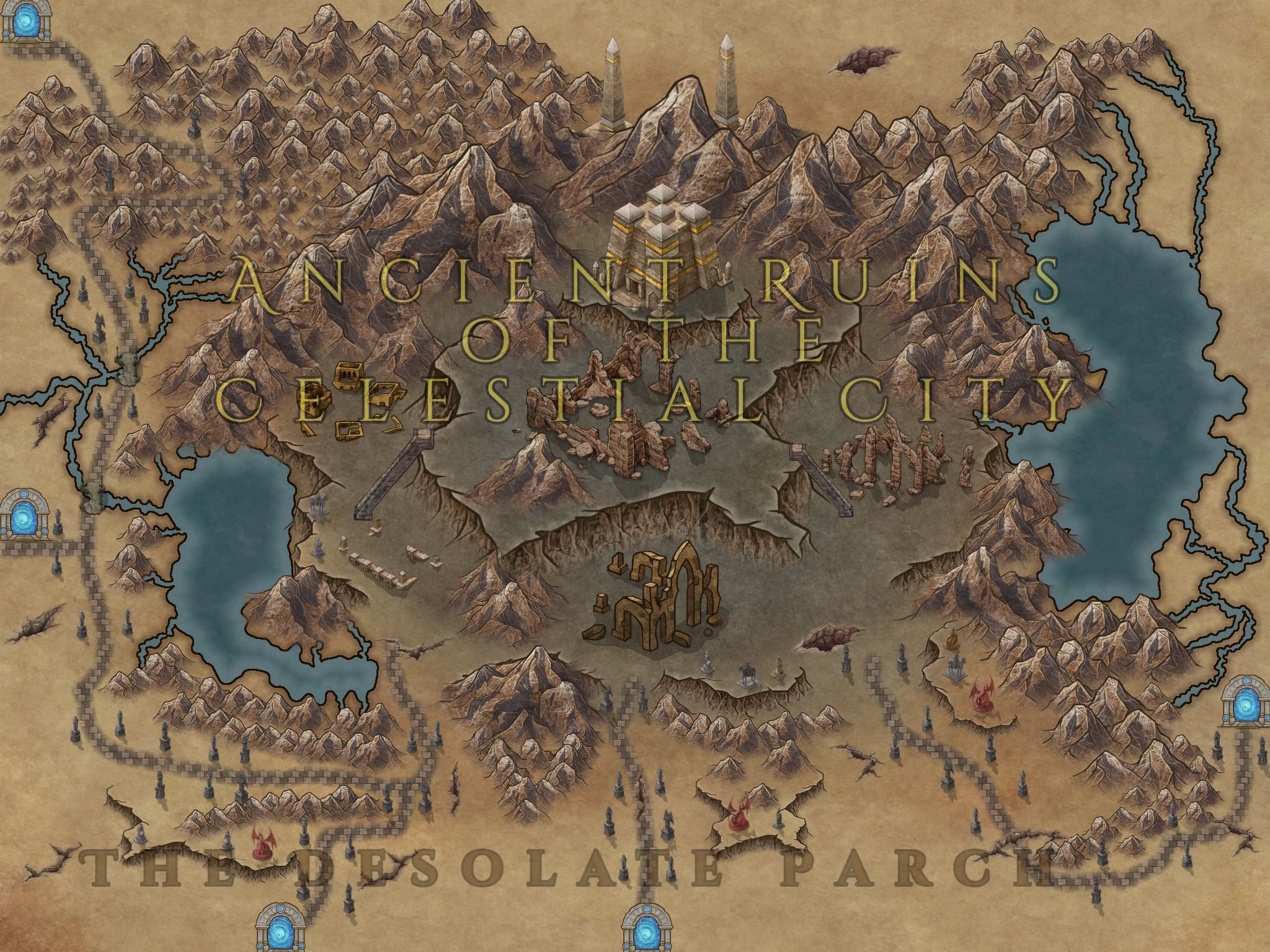 Celestial City | Inkarnate - Create Fantasy Maps Online