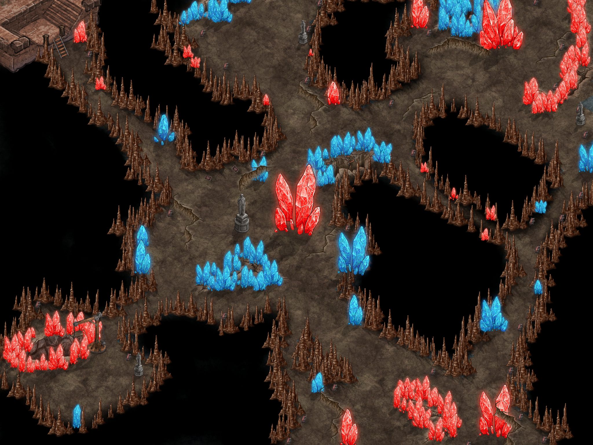 Crystal mines map! | Inkarnate - Create Fantasy Maps Online