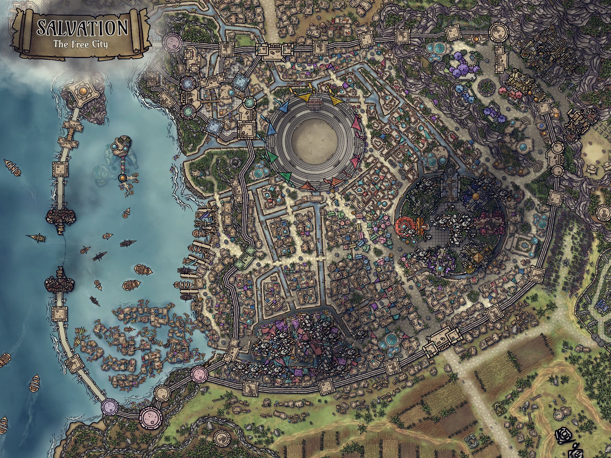 Salvation (v1.1) (Damaged) | Inkarnate - Create Fantasy Maps Online