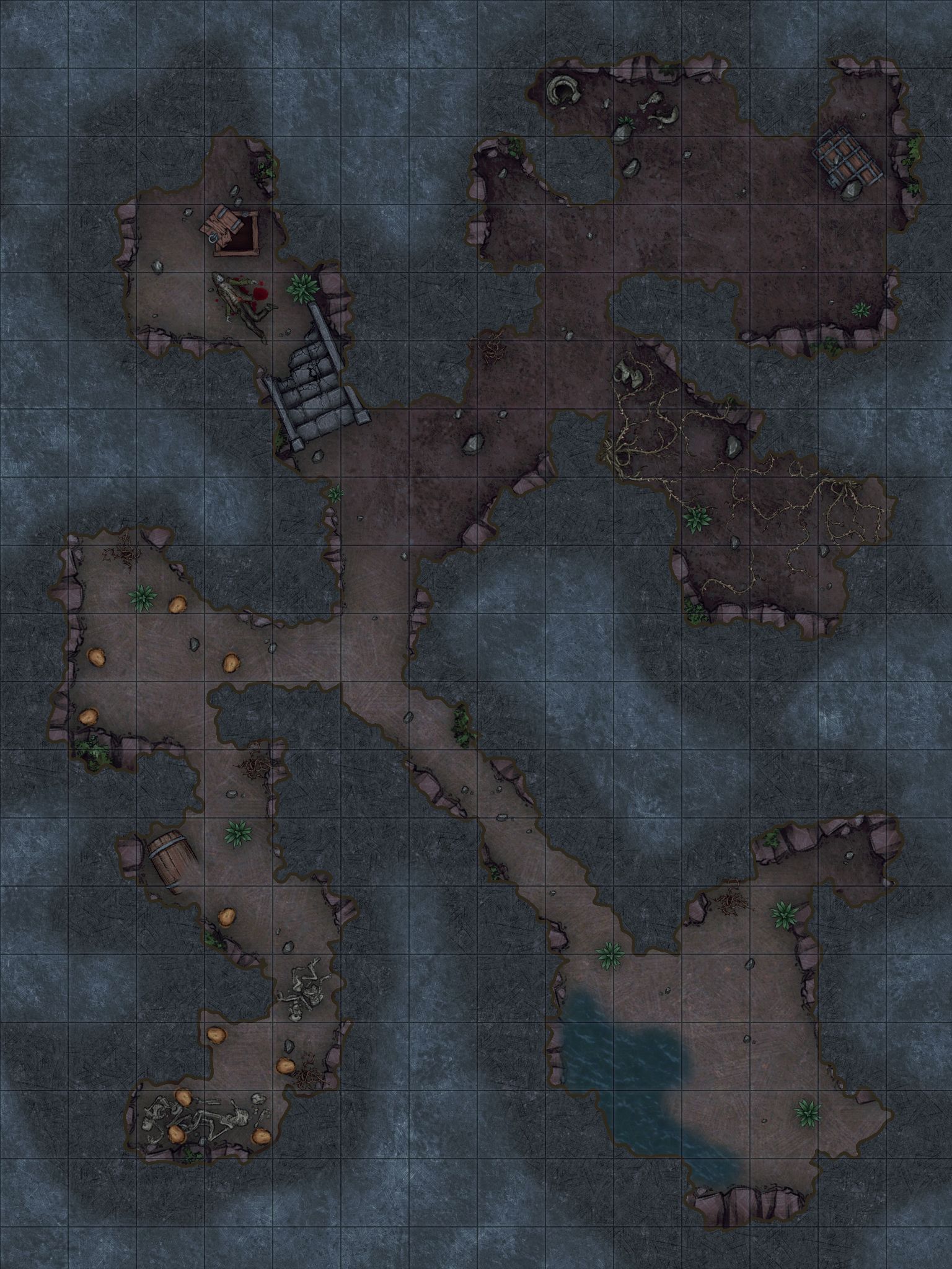Ankheg nest underground | Inkarnate - Create Fantasy Maps Online