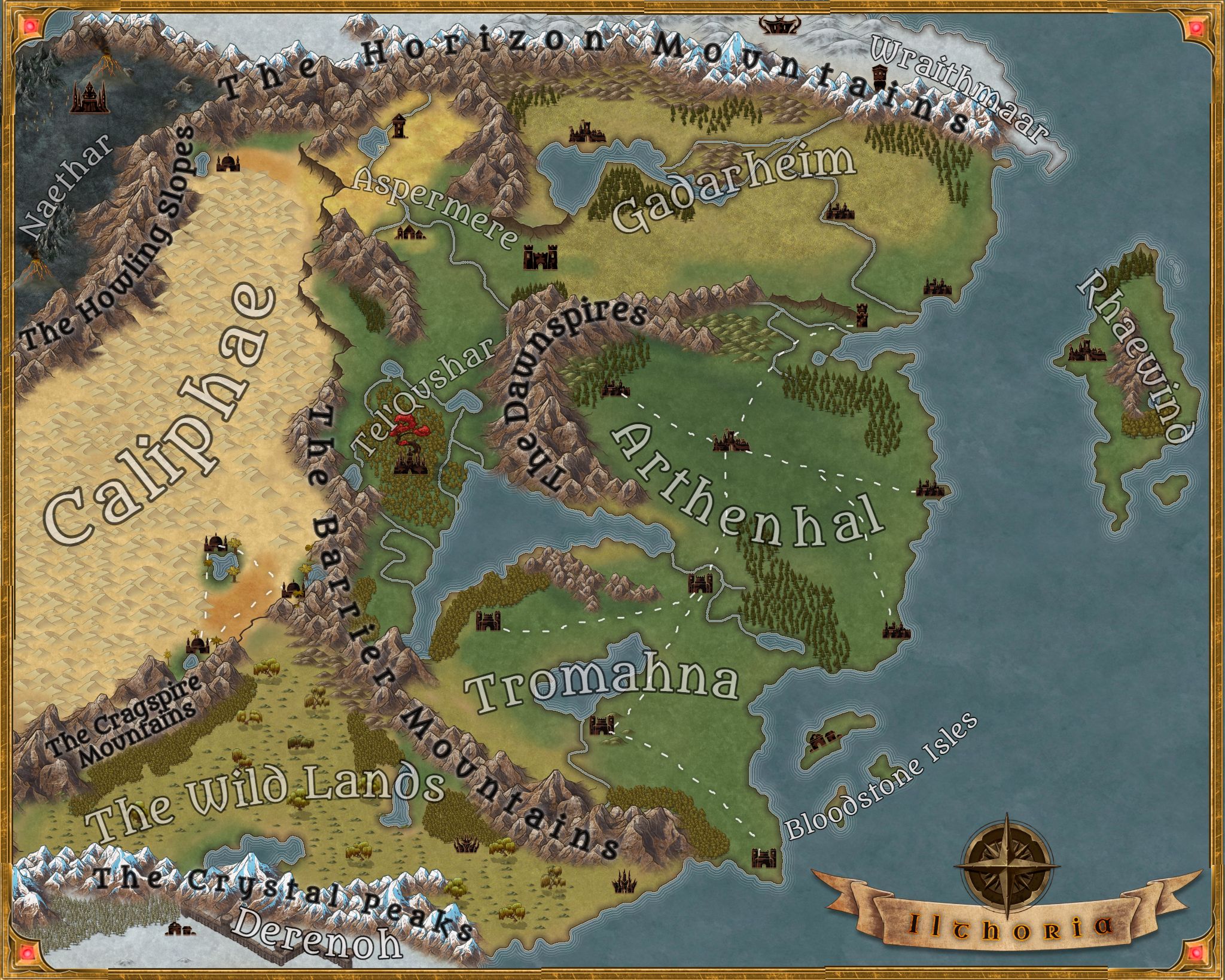 Illthoria Mountains | Inkarnate - Create Fantasy Maps Online