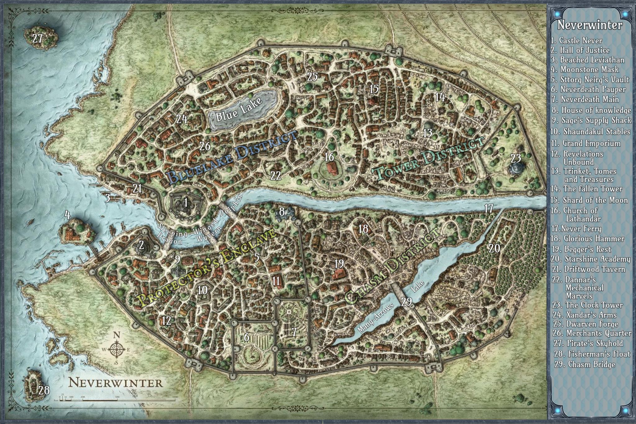 Neverwinter Location map | Inkarnate - Create Fantasy Maps Online