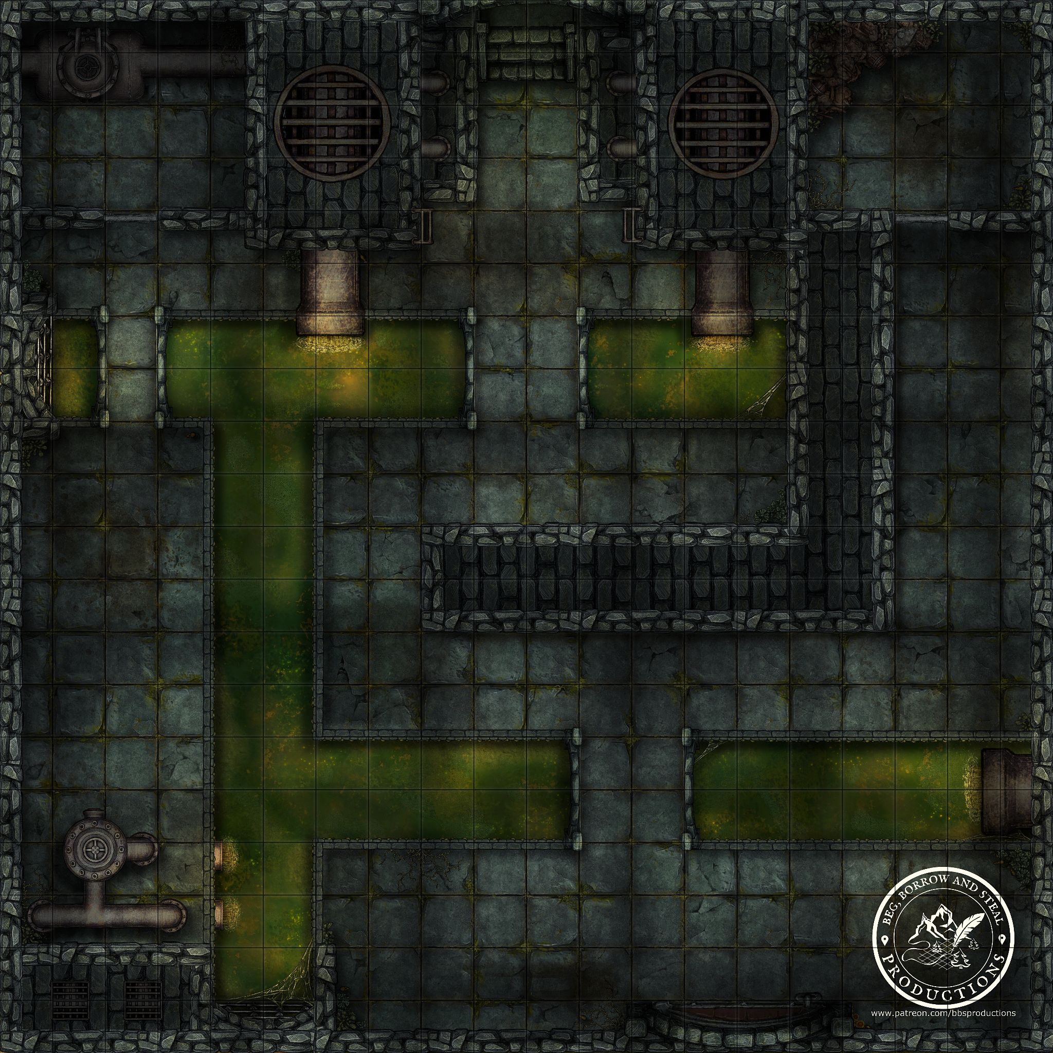 The Sewers | Inkarnate - Create Fantasy Maps Online