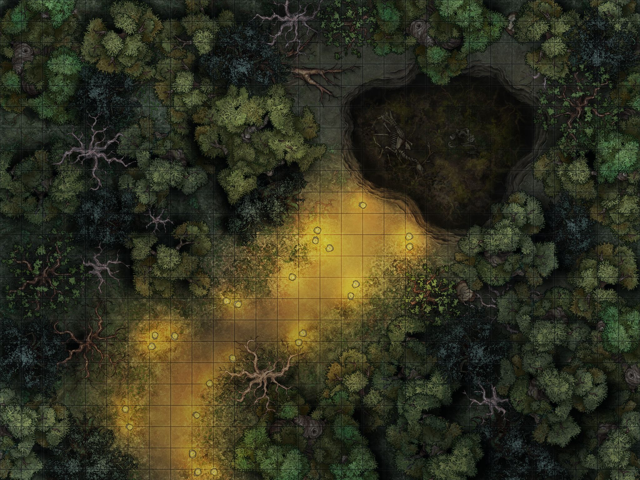 Forest Lair/Pit | Inkarnate - Create Fantasy Maps Online
