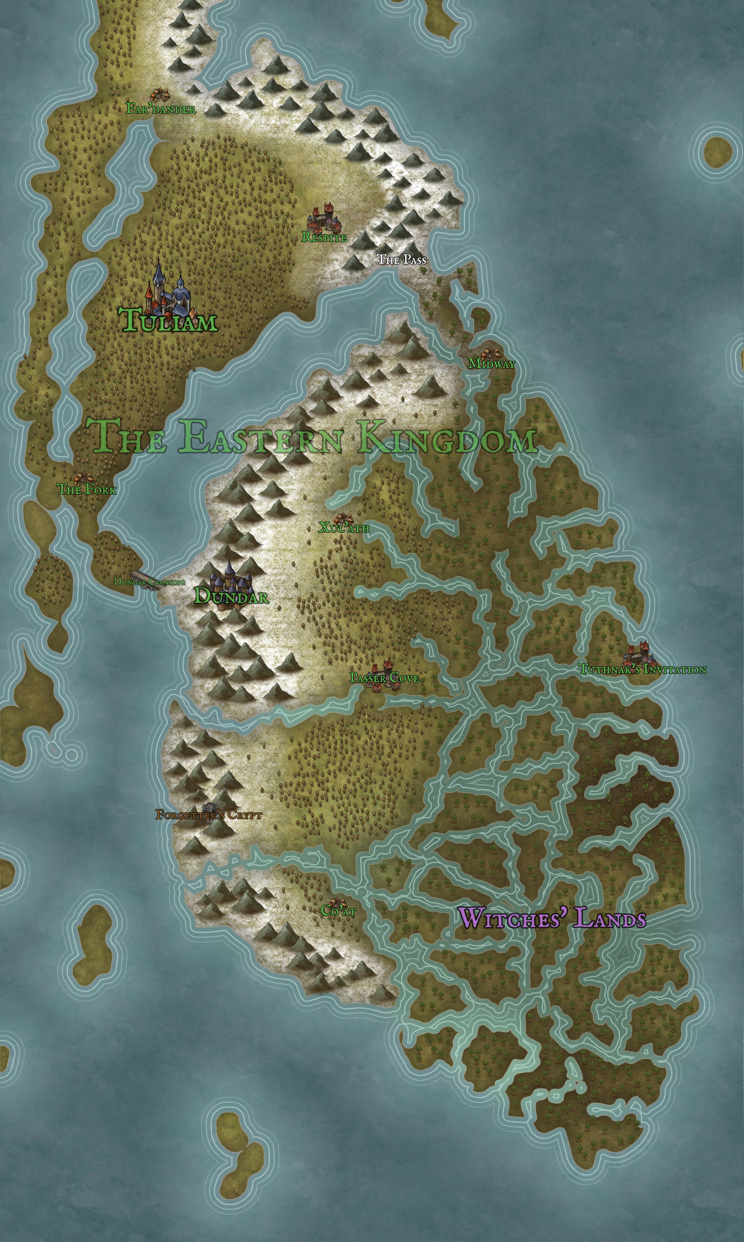 The Eastern Kingdom | Inkarnate - Create Fantasy Maps Online