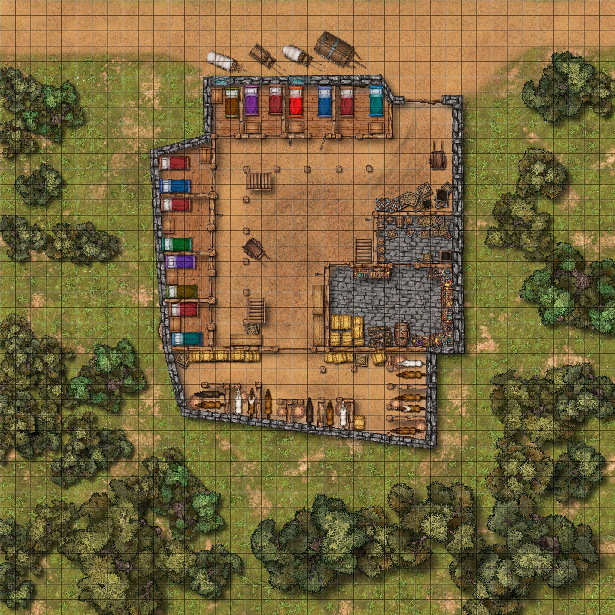 Carnath Road House 1st Floor | Inkarnate - Create Fantasy Maps Online