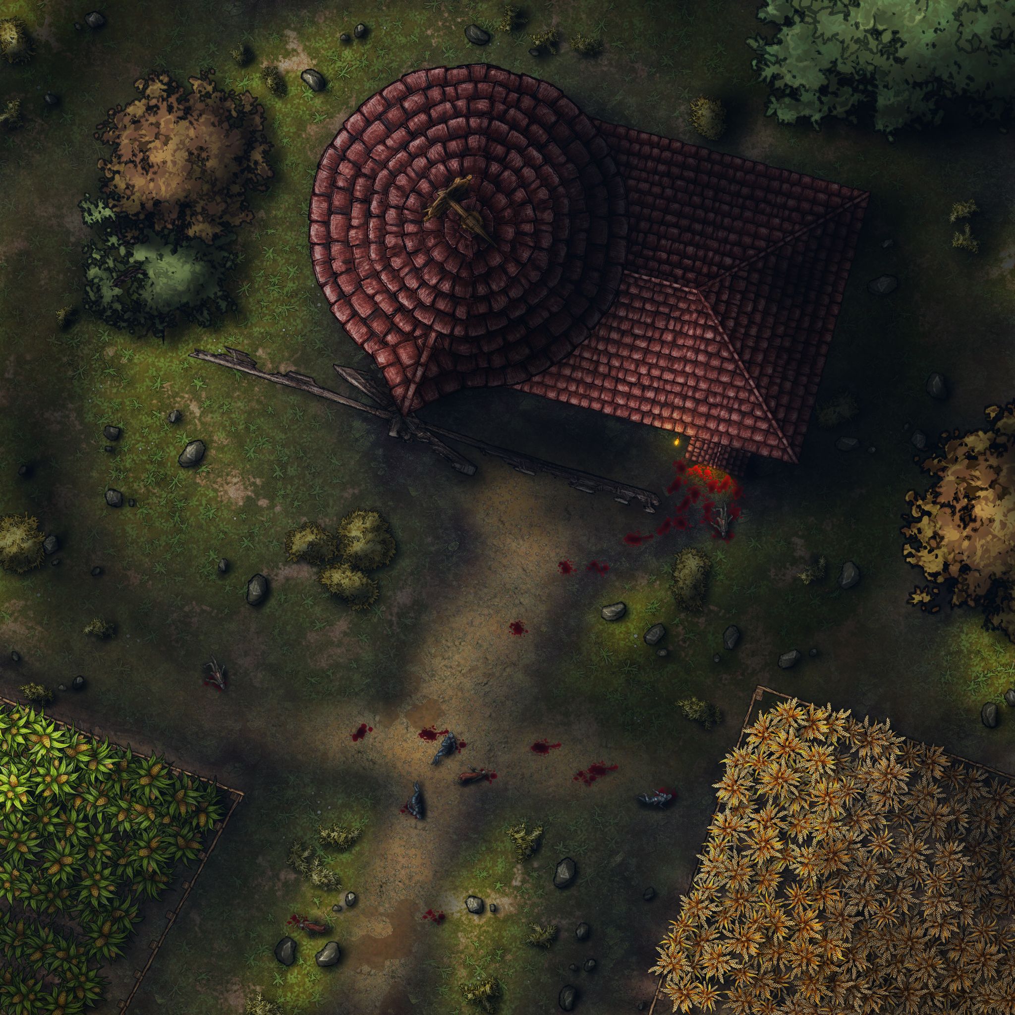 Abandoned Windmill | Inkarnate - Create Fantasy Maps Online