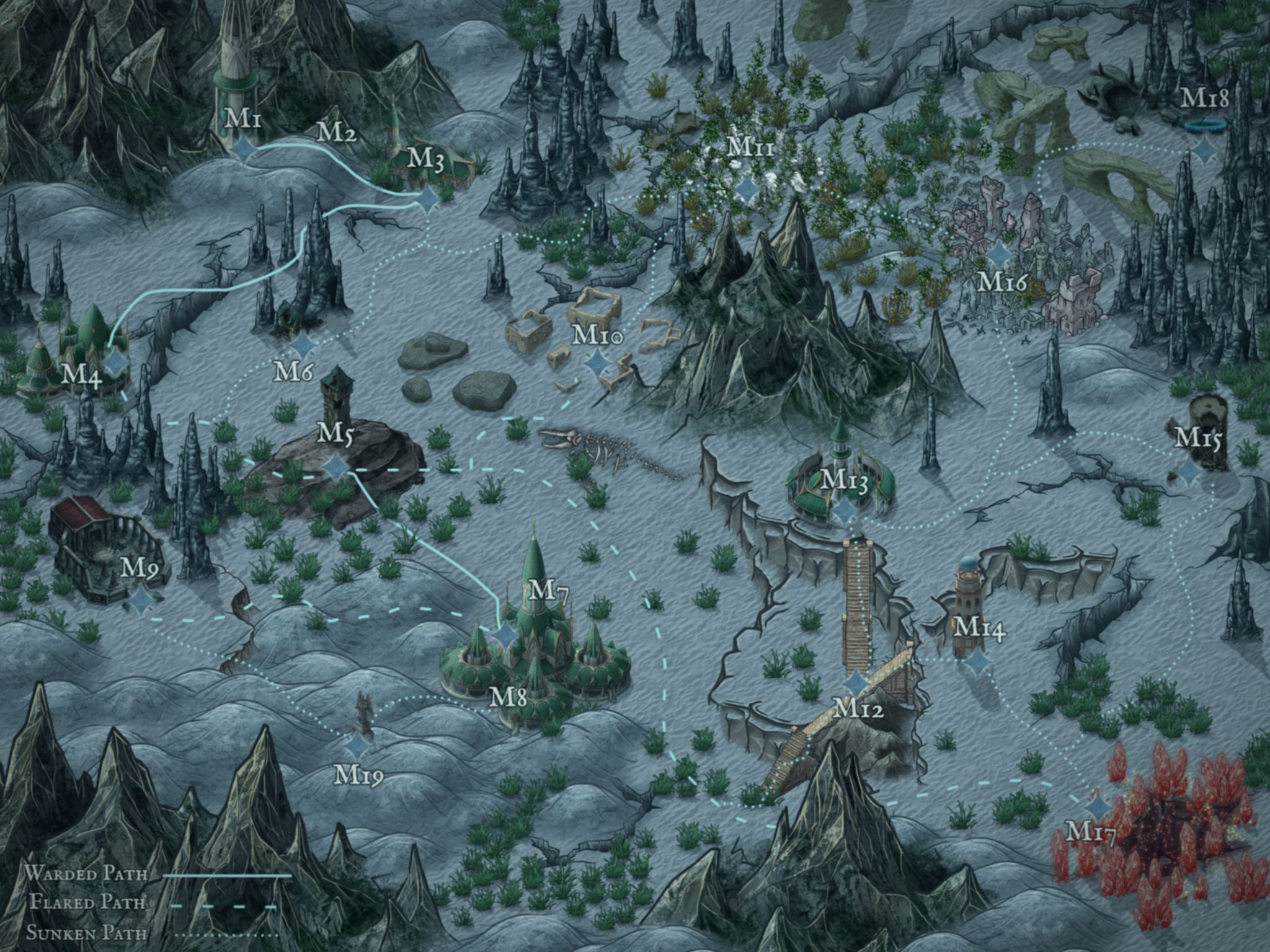 Cael Morrow Point Crawl | Inkarnate - Create Fantasy Maps Online