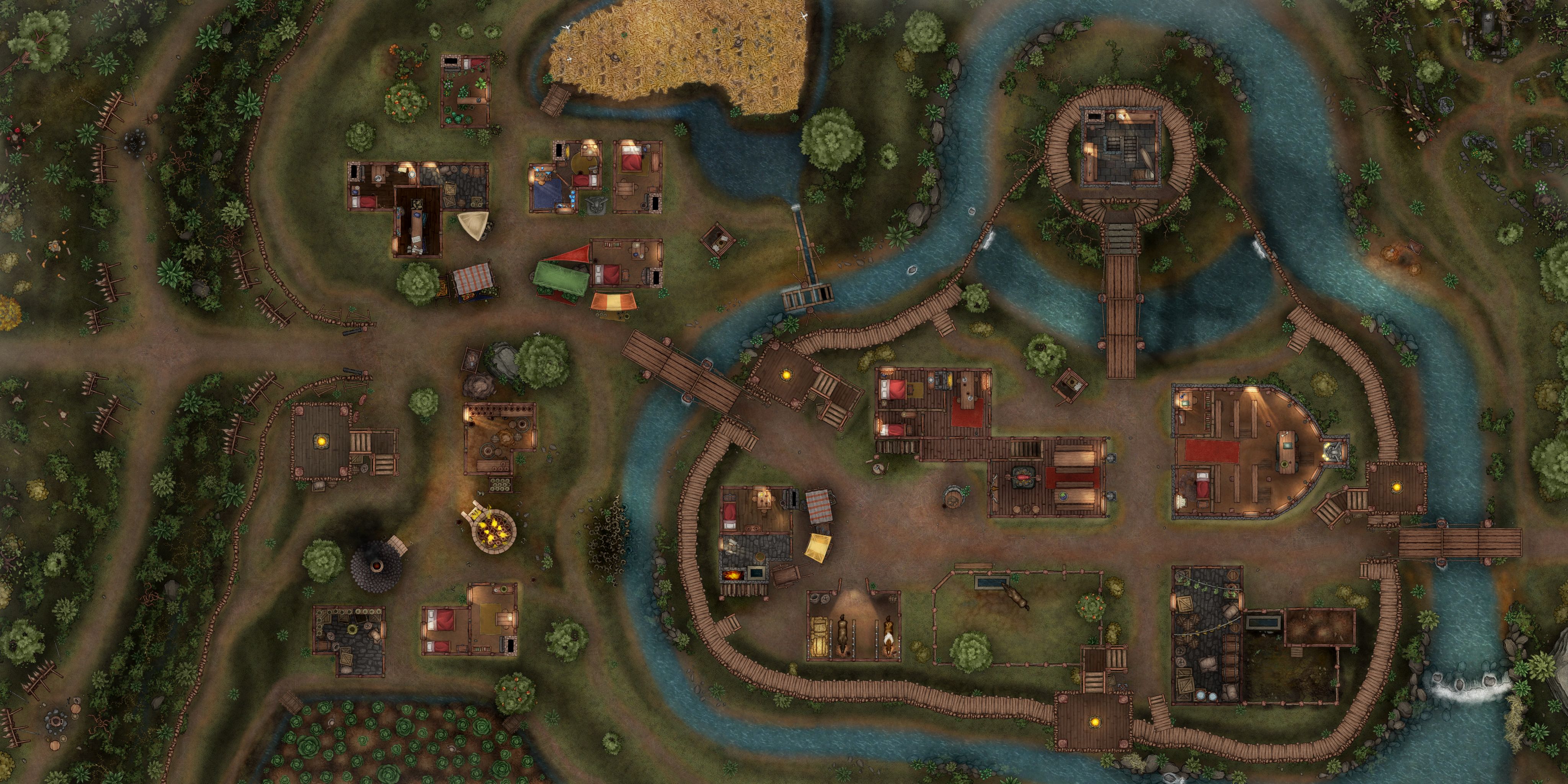 Motte Castle - 1st Floor | Inkarnate - Create Fantasy Maps Online