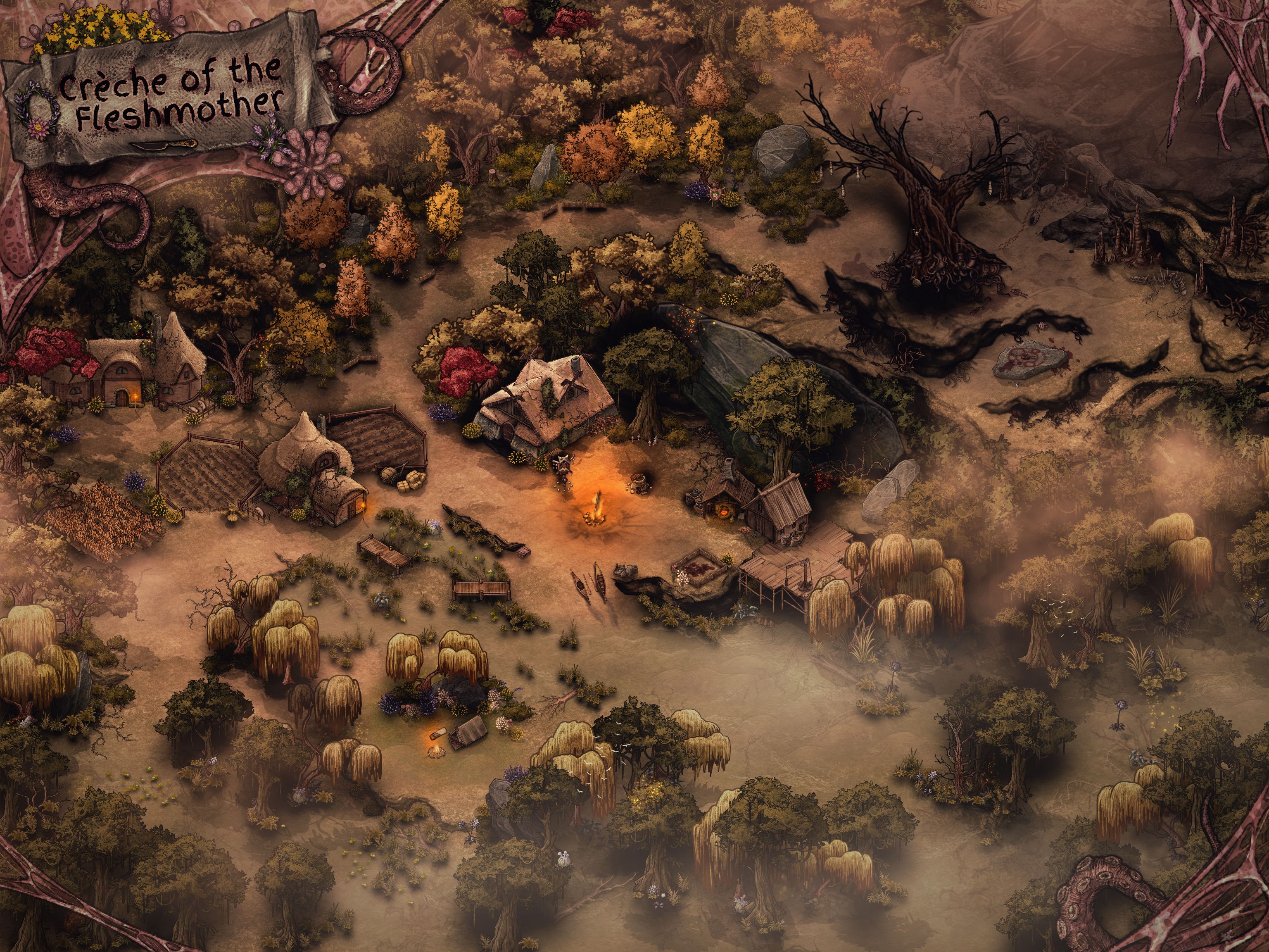 Crèche of the Fleshmother | Inkarnate - Create Fantasy Maps Online