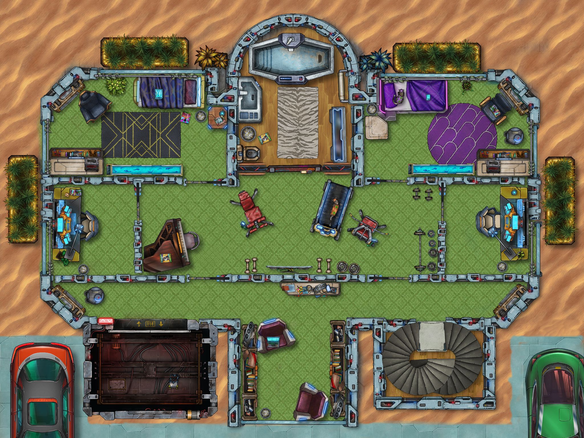 House on Planet Kirdlaw Second Floor | Inkarnate - Create Fantasy Maps ...