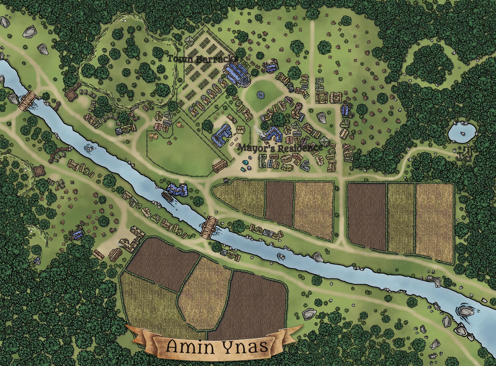 Town of Amin Ynas | Inkarnate - Create Fantasy Maps Online
