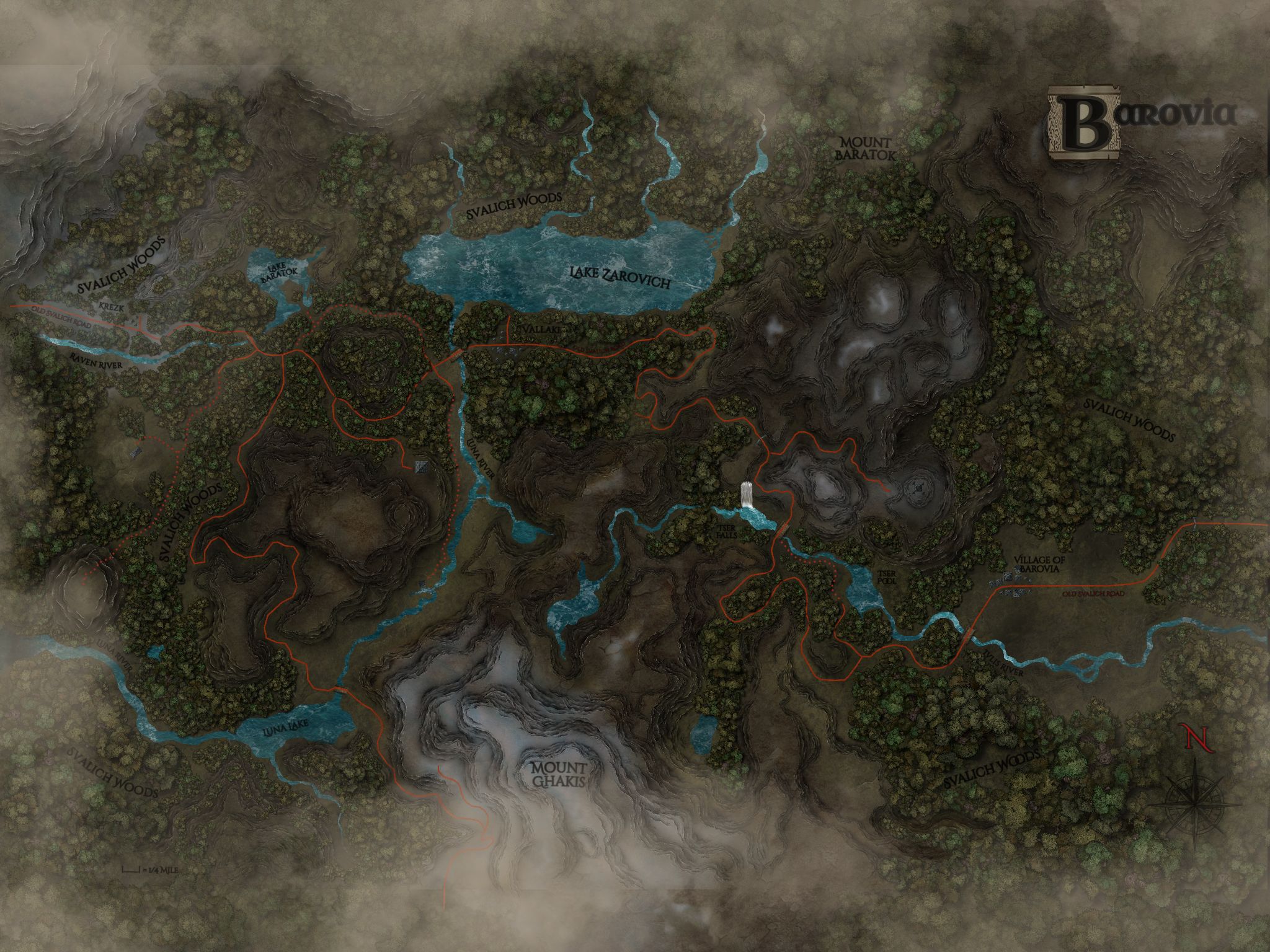 Barovia World Map | Inkarnate - Create Fantasy Maps Online