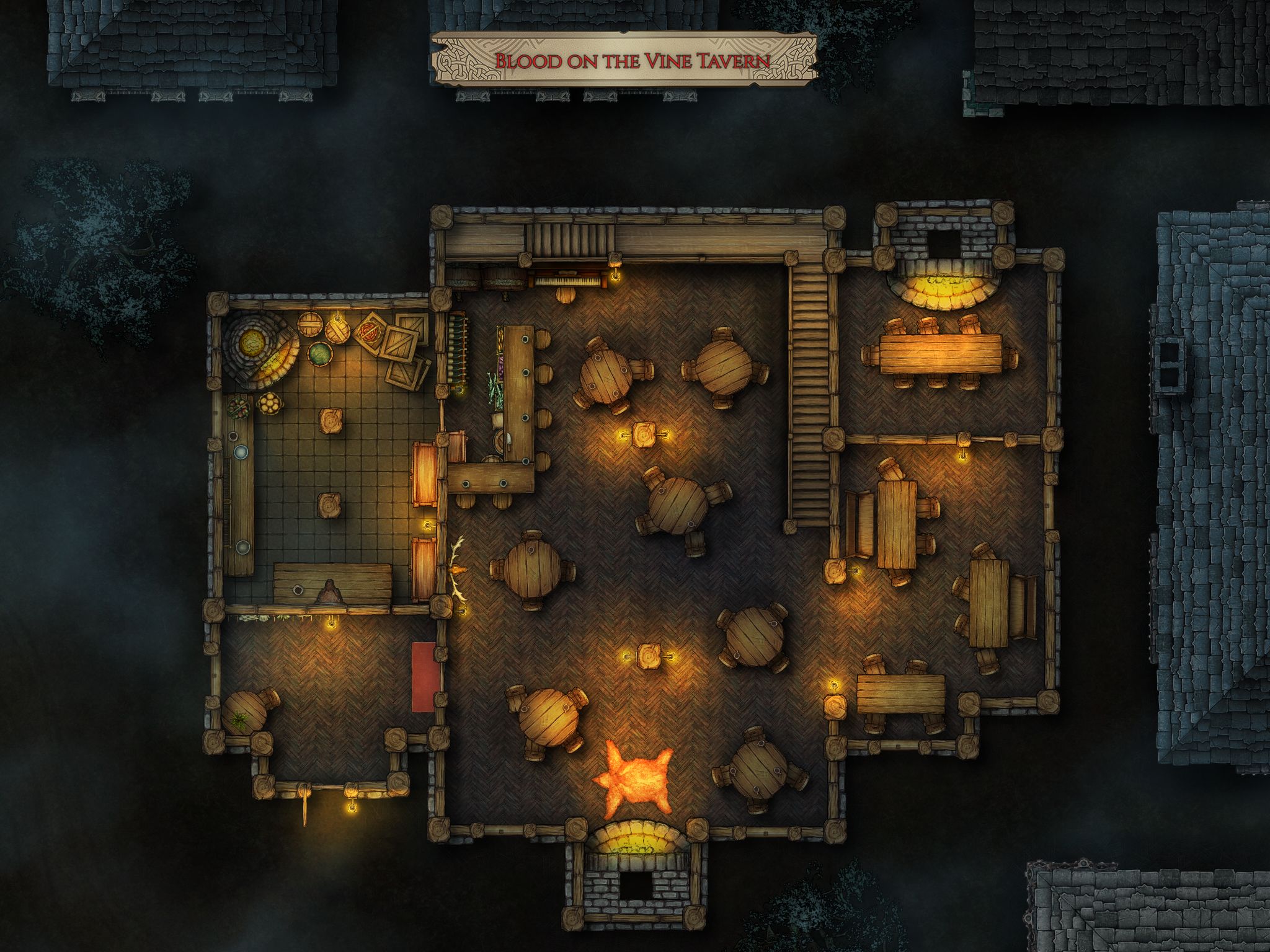 Blood of the Vine Tavern | Inkarnate - Create Fantasy Maps Online