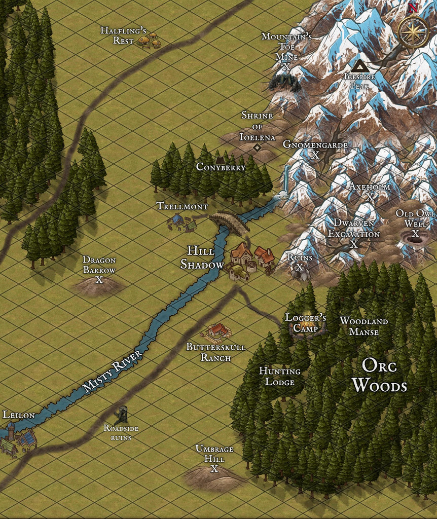 Hill Shadow Regional PC | Inkarnate - Create Fantasy Maps Online