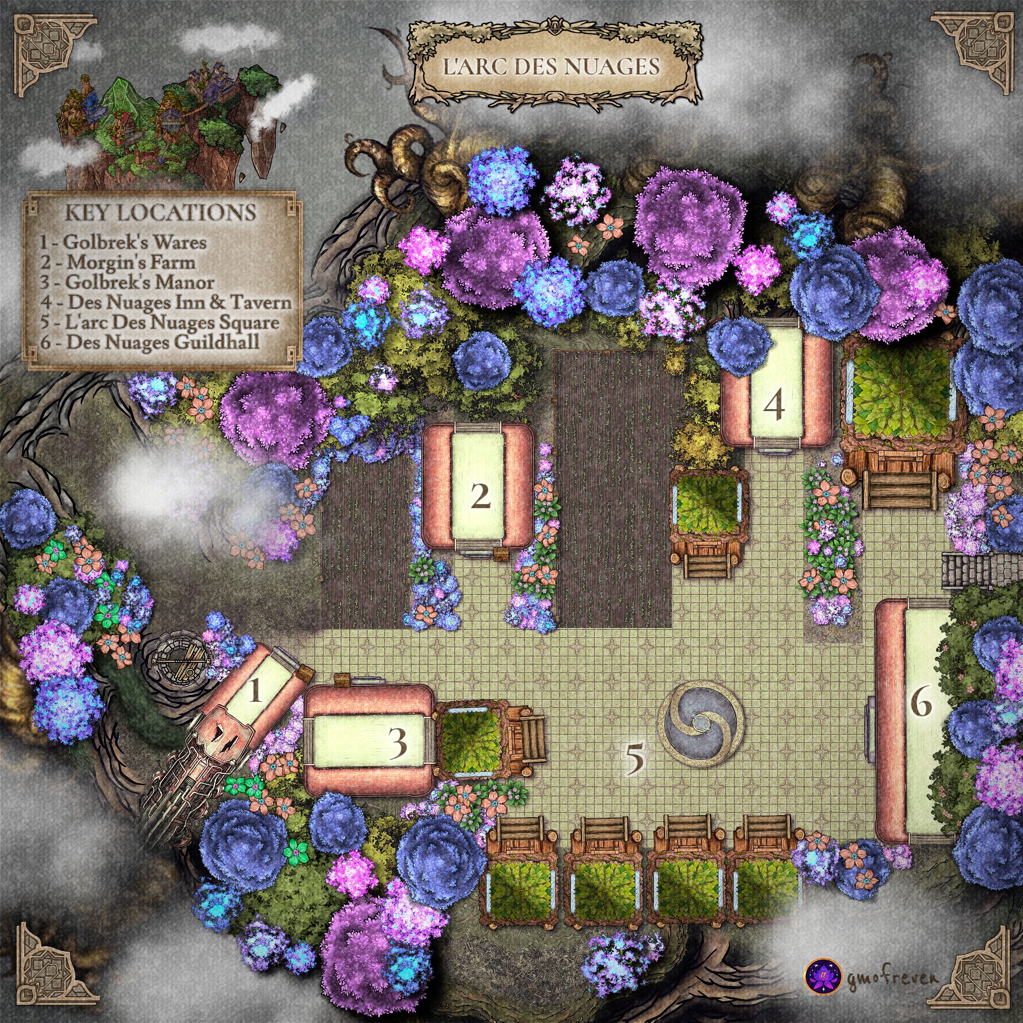 Floating Village | Inkarnate - Create Fantasy Maps Online