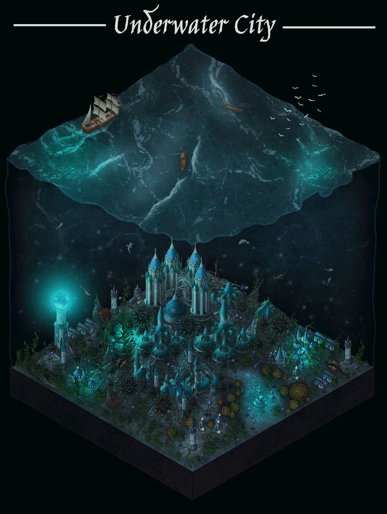 Underwater City | Inkarnate - Create Fantasy Maps Online