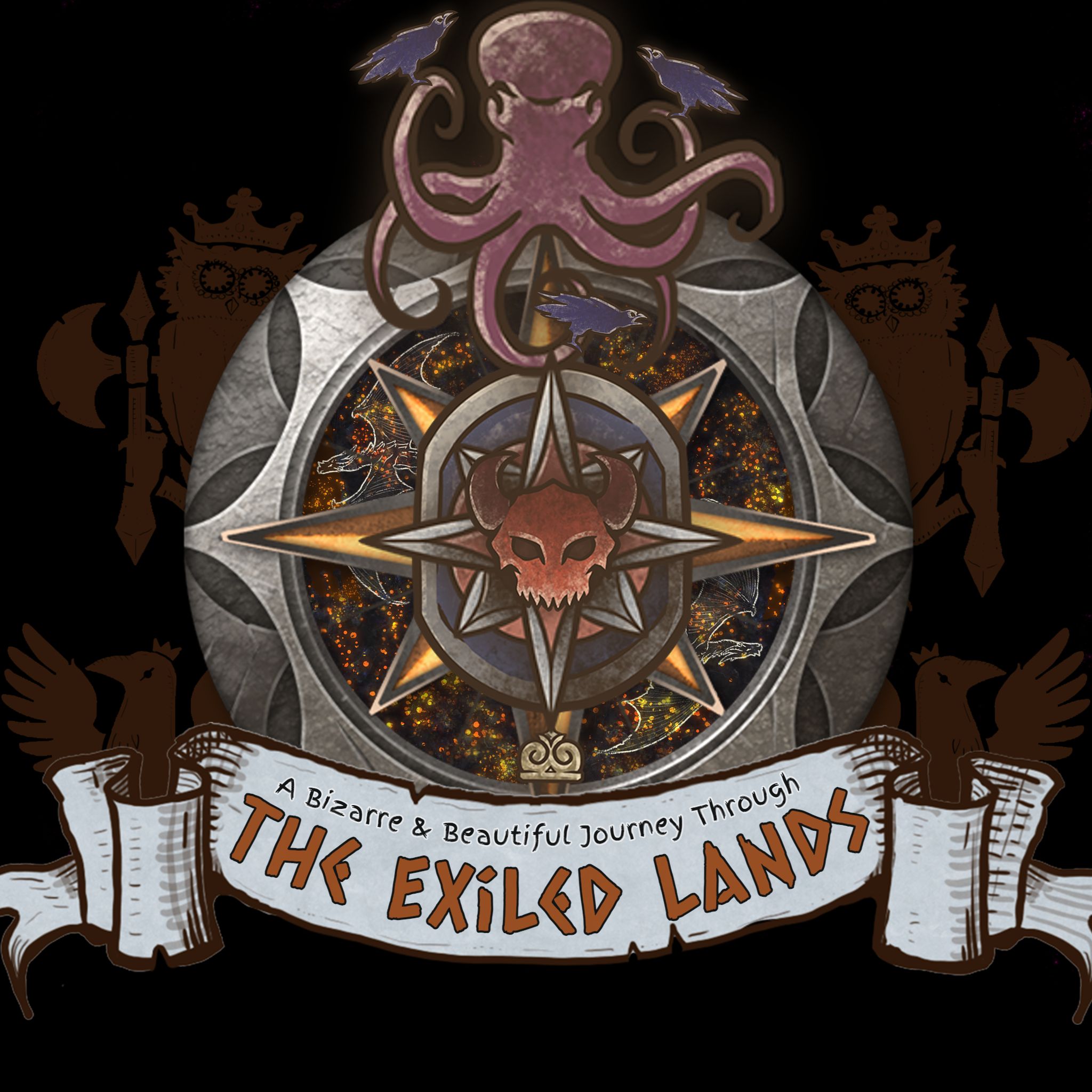 Exiled Lands Campain Screen | Inkarnate - Create Fantasy Maps Online