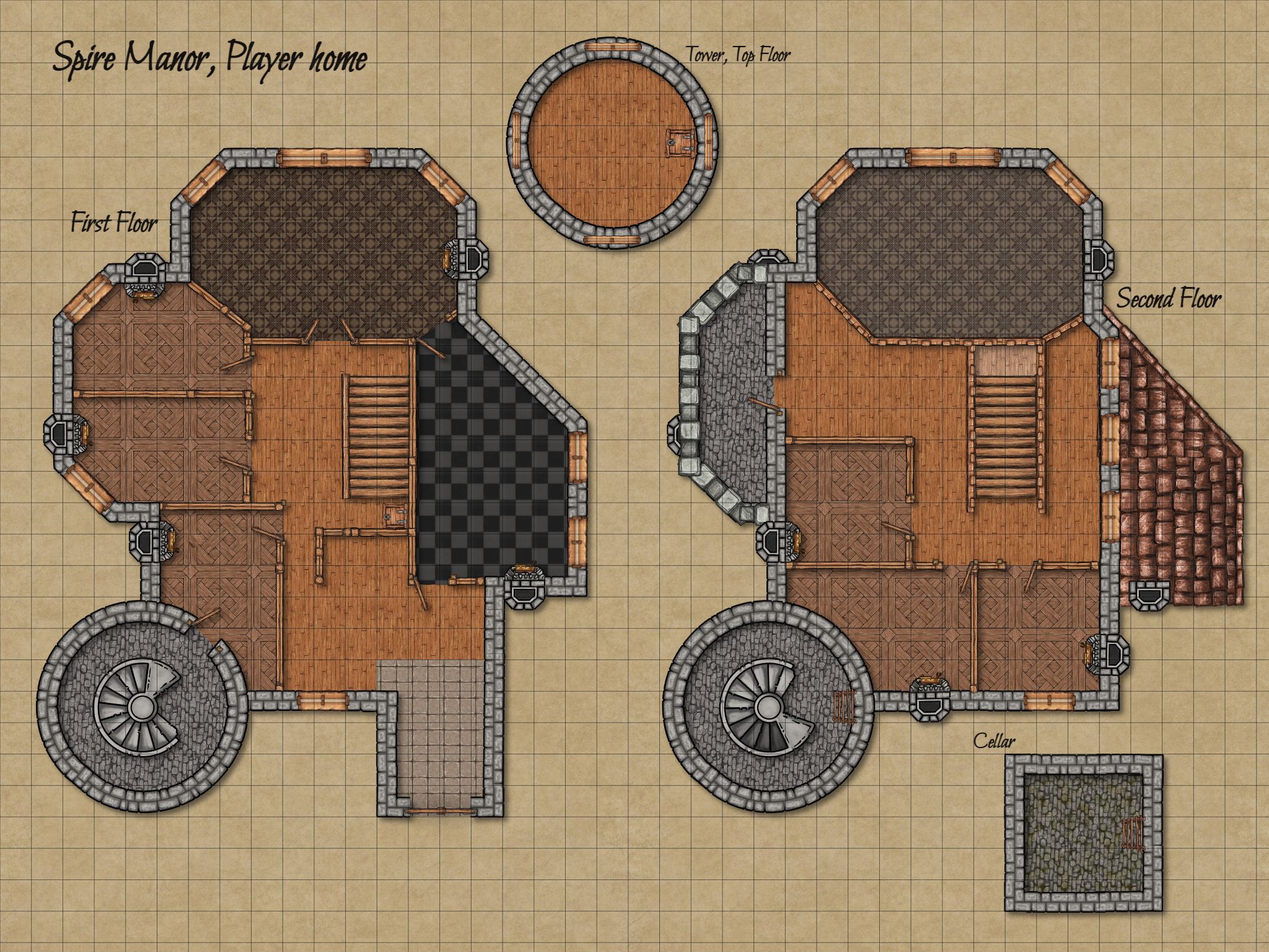 Spire Manor | Inkarnate - Create Fantasy Maps Online