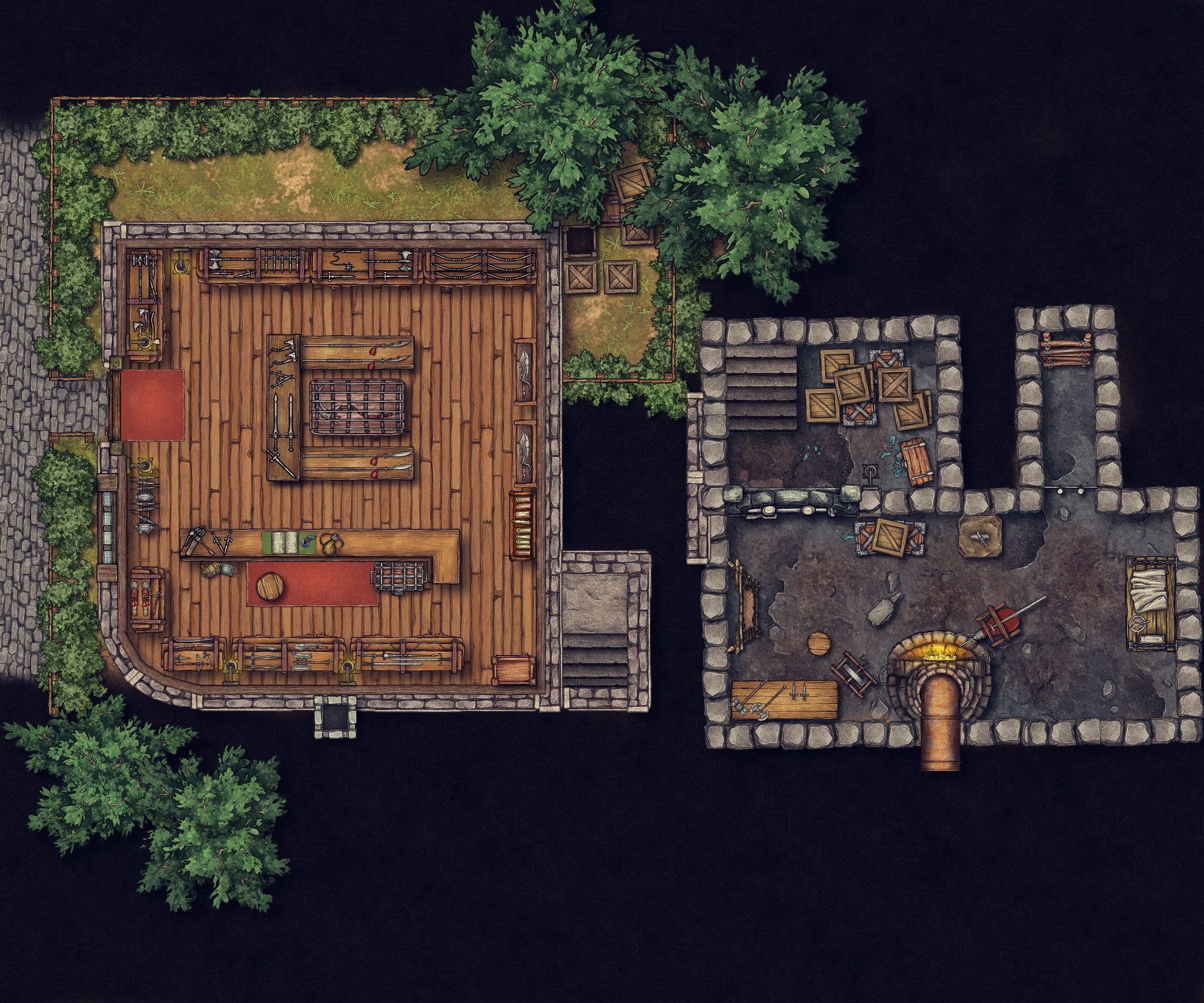 Weapons store | Inkarnate - Create Fantasy Maps Online