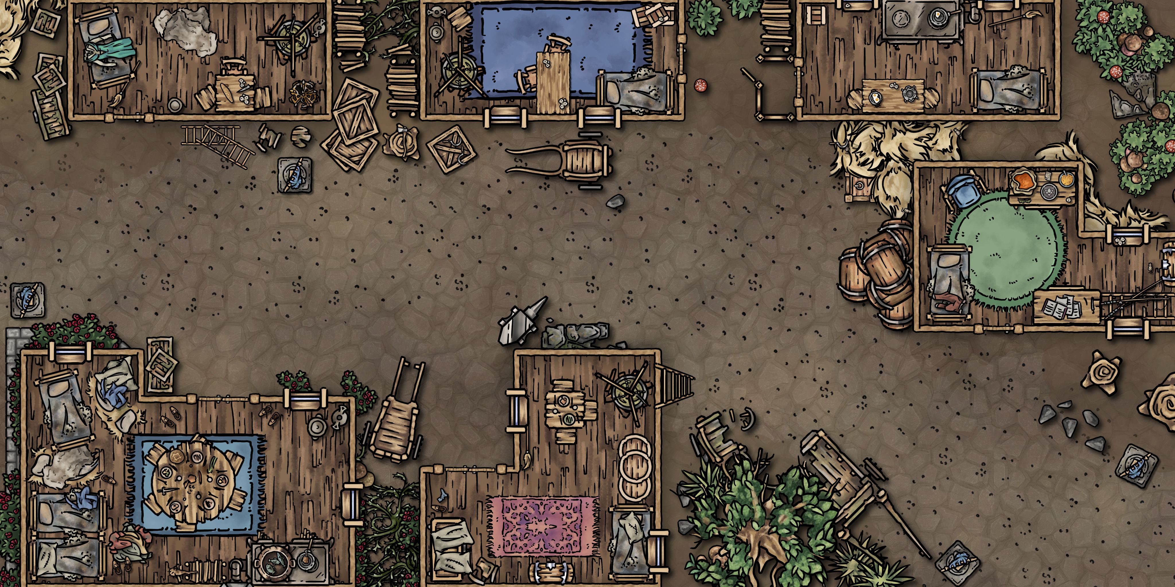 Cluttered Street | Inkarnate - Create Fantasy Maps Online