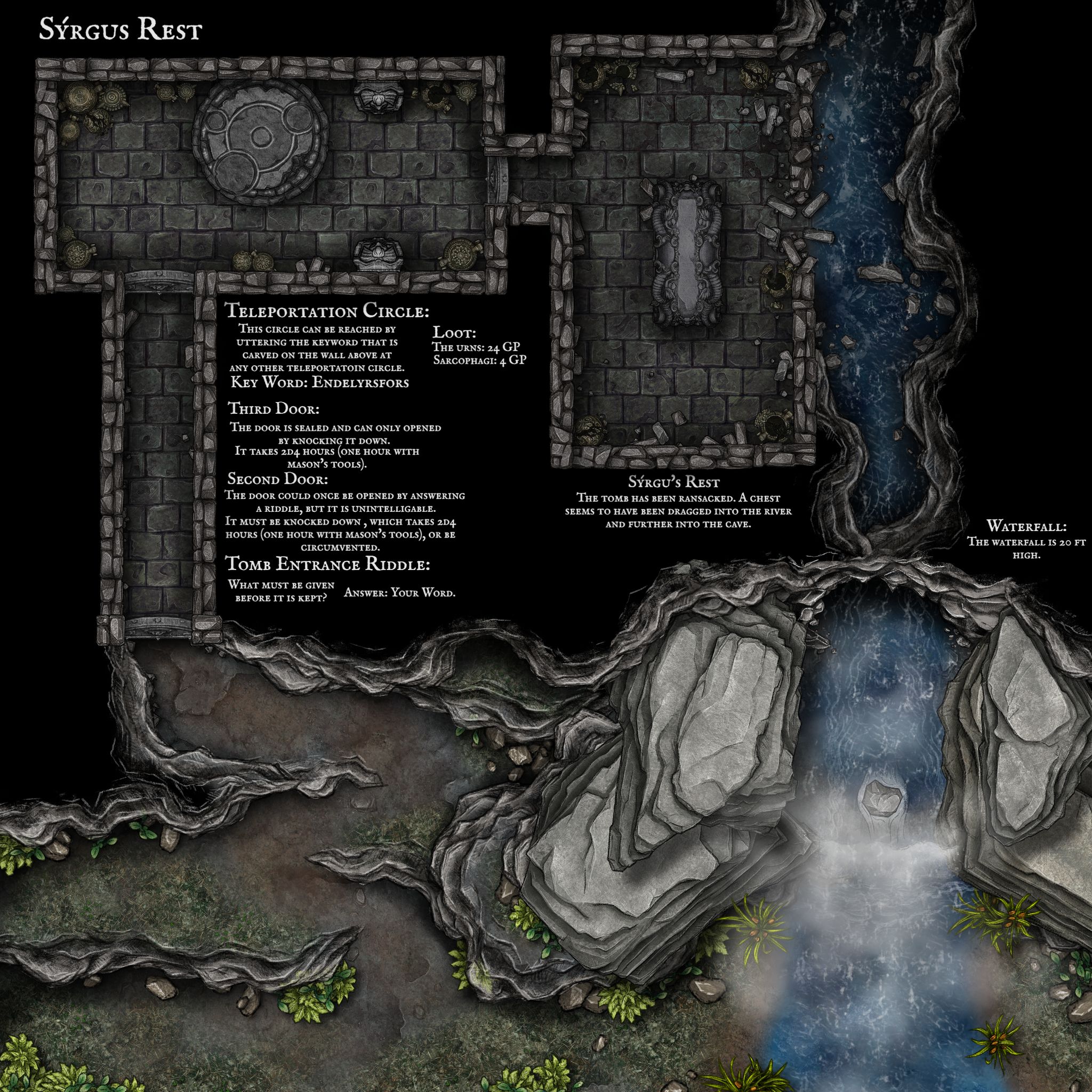 Sýrgu's Rest - Tomb and Cave Entrance | Inkarnate - Create Fantasy Maps ...