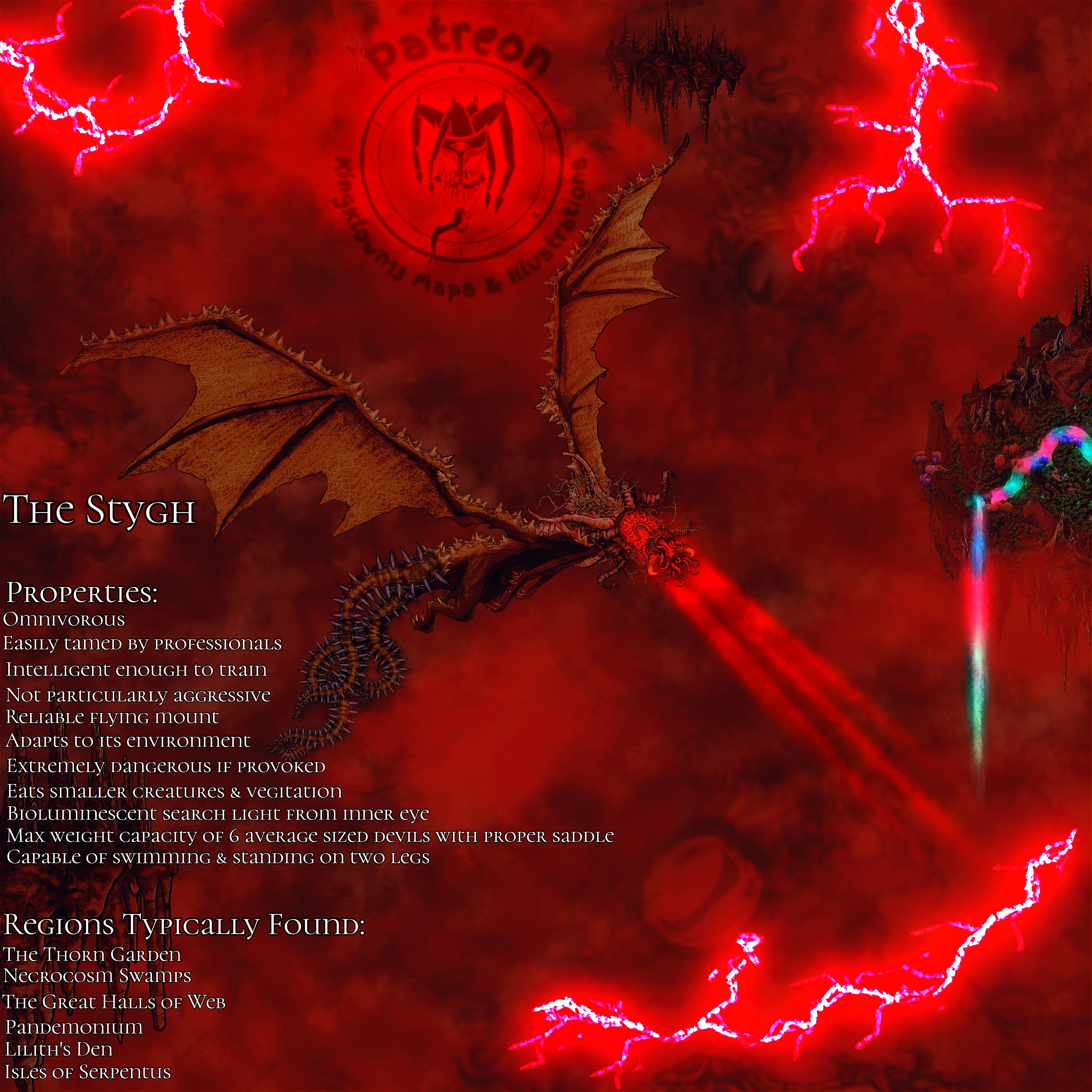 Infernum Infinitus Bestiary: The Stygh (Altered) | Inkarnate - Create ...