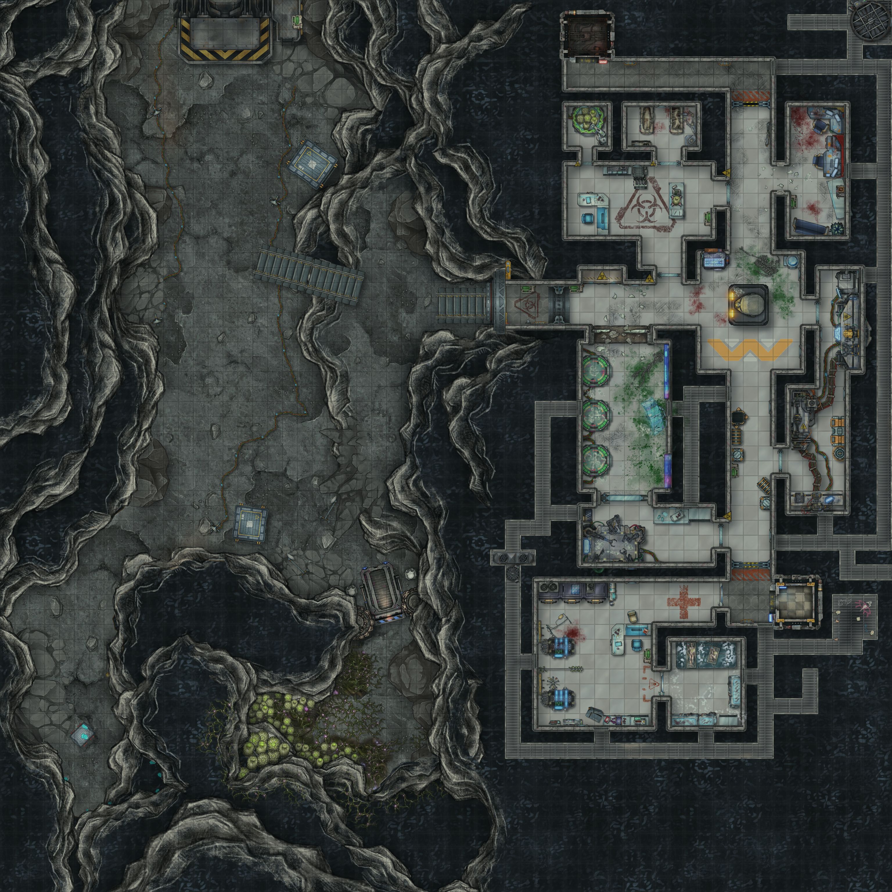 Space-horror - Asteroïd Station (Level -1) | Inkarnate - Create Fantasy ...