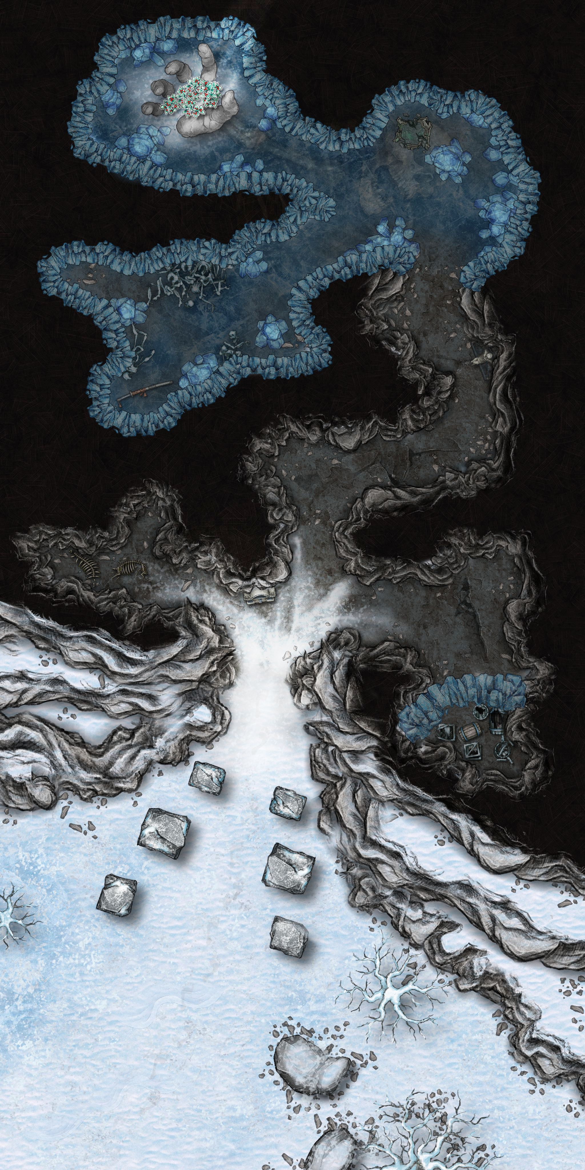 Ice Cave | Inkarnate - Create Fantasy Maps Online