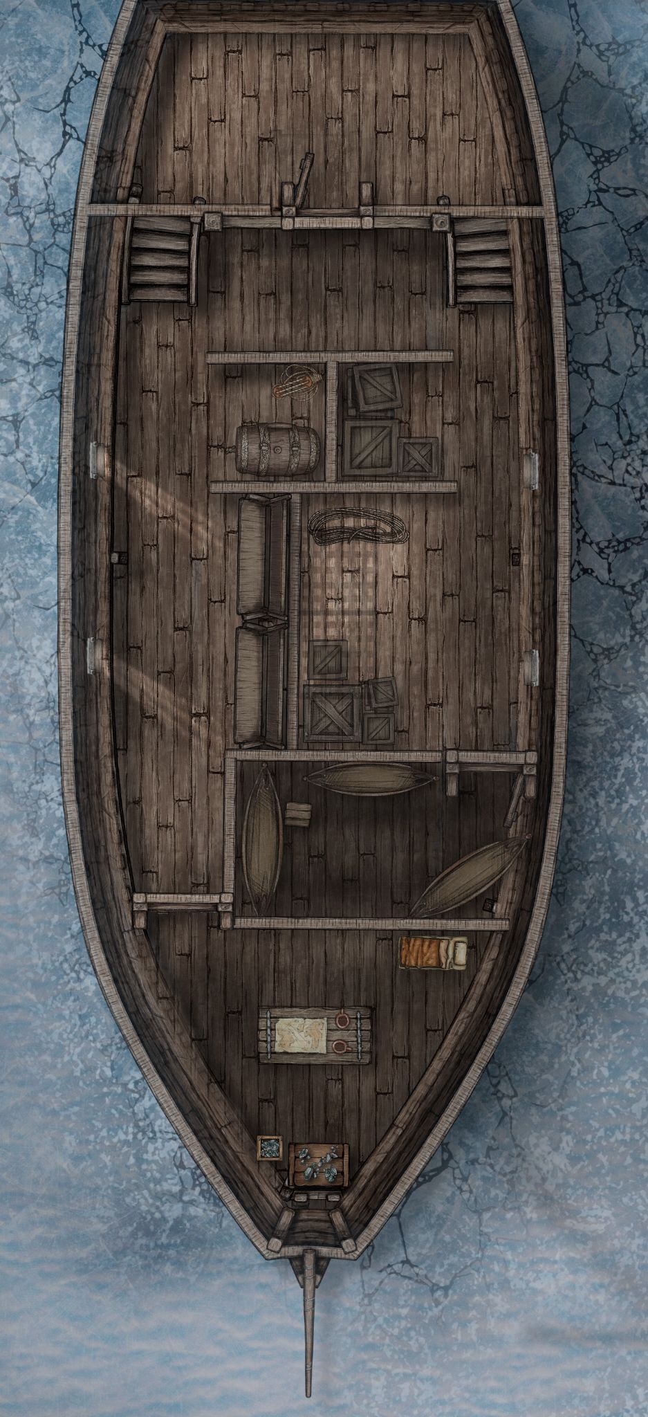 Abandoned Ferry (Interior | Inkarnate - Create Fantasy Maps Online