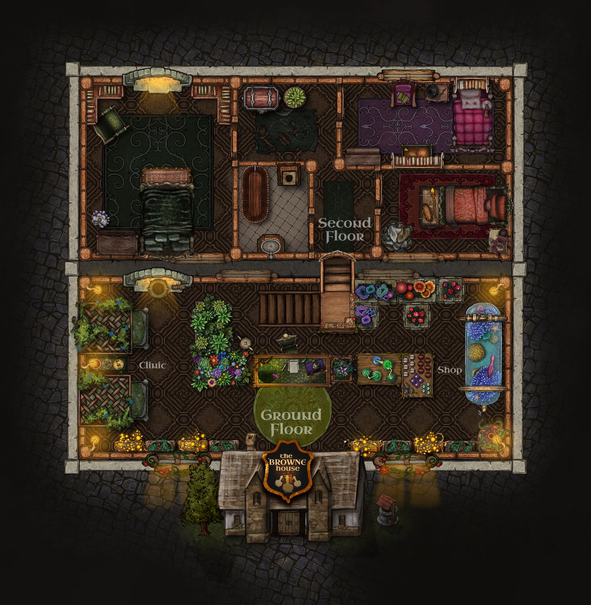 The Browne House | Inkarnate - Create Fantasy Maps Online
