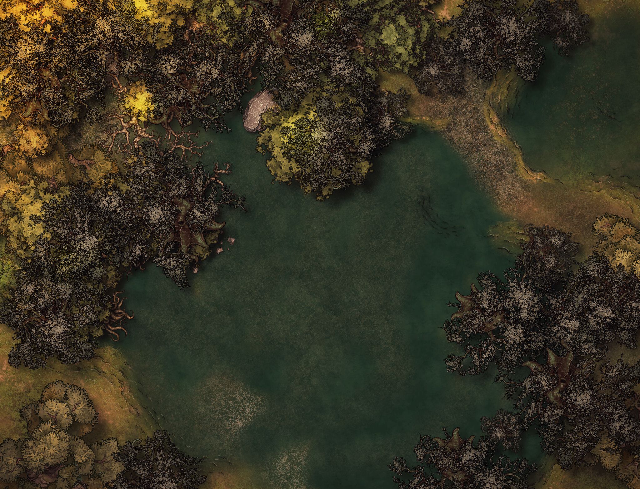 Another Encounter in Swamp | Inkarnate - Create Fantasy Maps Online