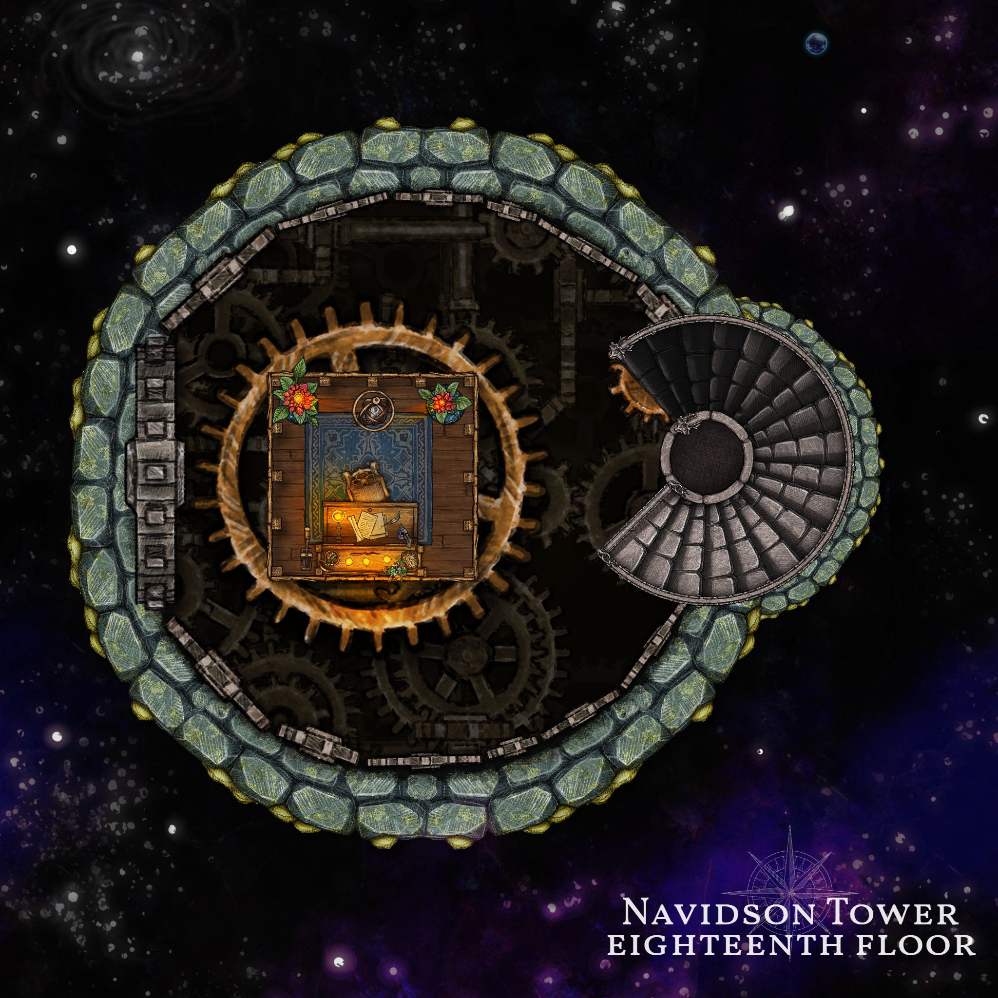 Dungeon 23: Eighteenth Floor | Inkarnate - Create Fantasy Maps Online