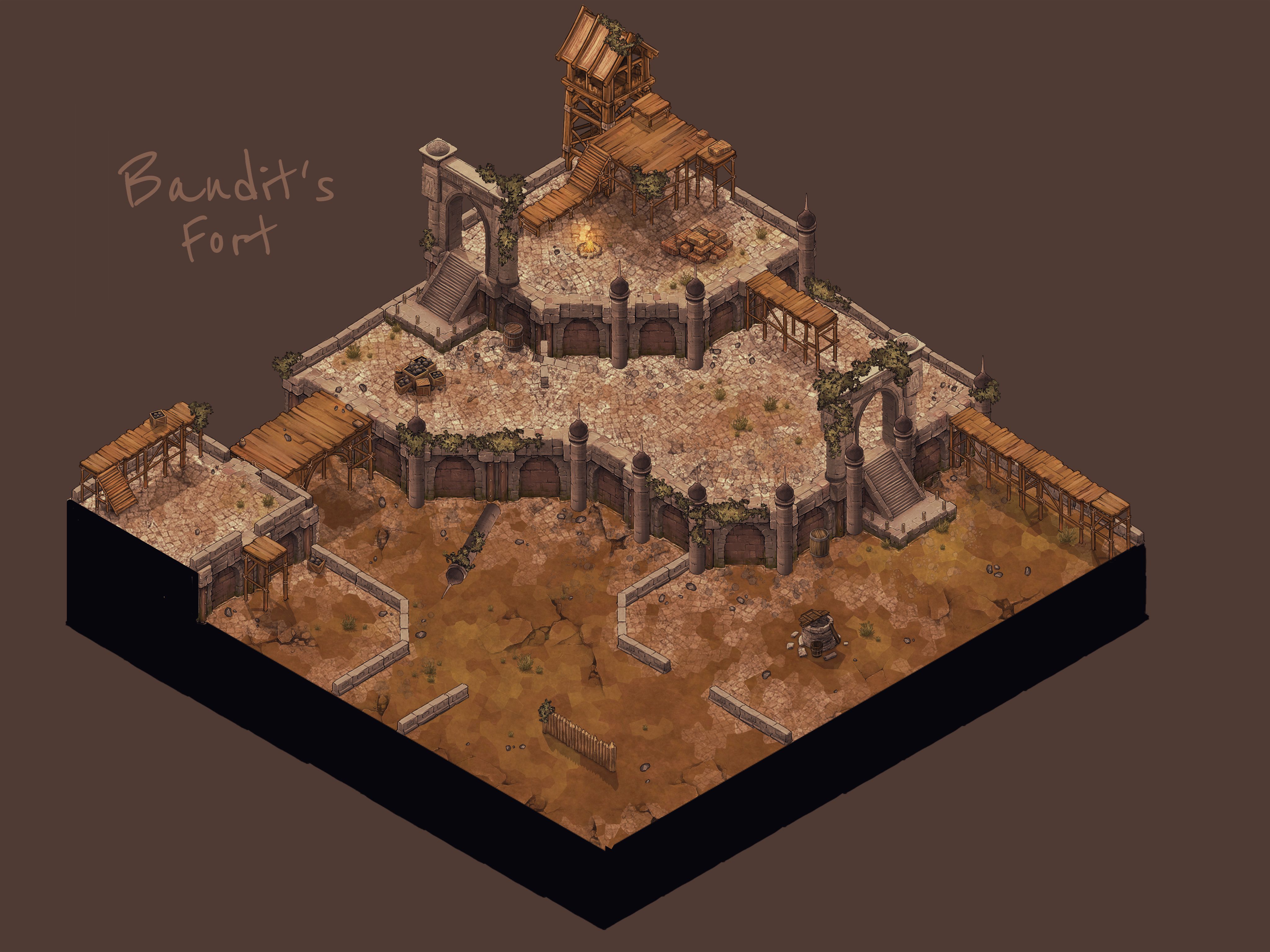 Bandit's Fort | Inkarnate - Create Fantasy Maps Online