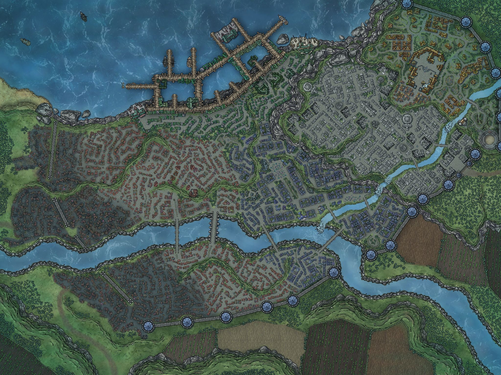 Tidalmark - Commissioned Map | Inkarnate - Create Fantasy Maps Online