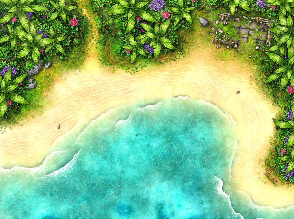 Black Sand Beach | Inkarnate - Create Fantasy Maps Online