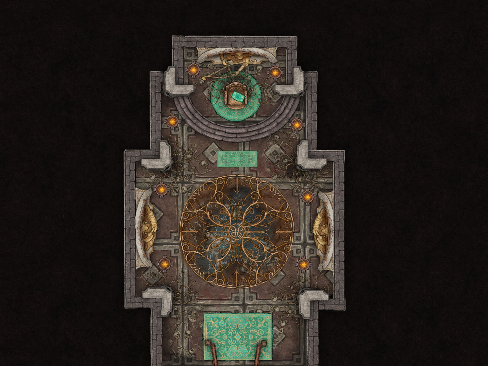 Temple Of The Elven Necromancer | Inkarnate - Create Fantasy Maps Online