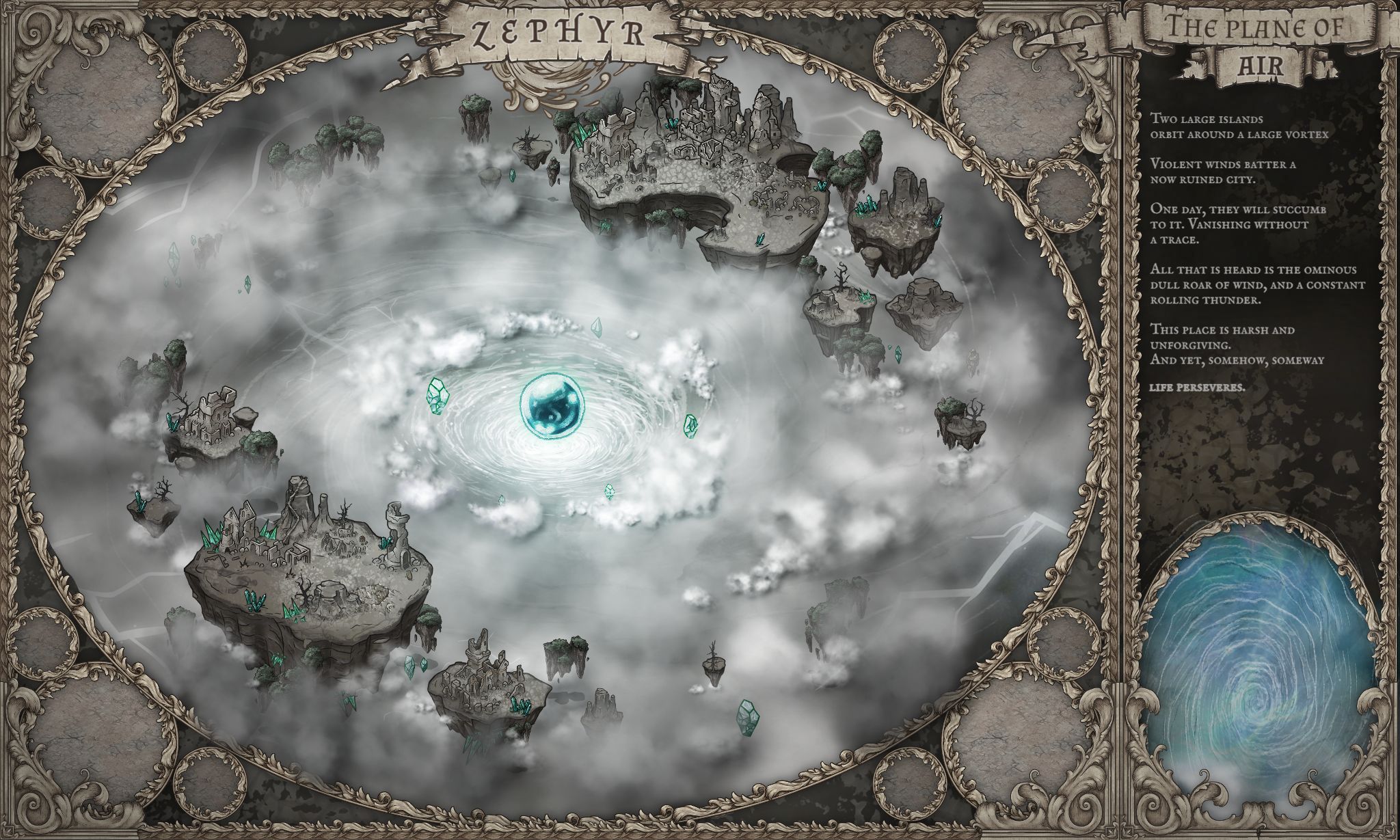 Zephyr ( Plane of Air ) | Inkarnate - Create Fantasy Maps Online