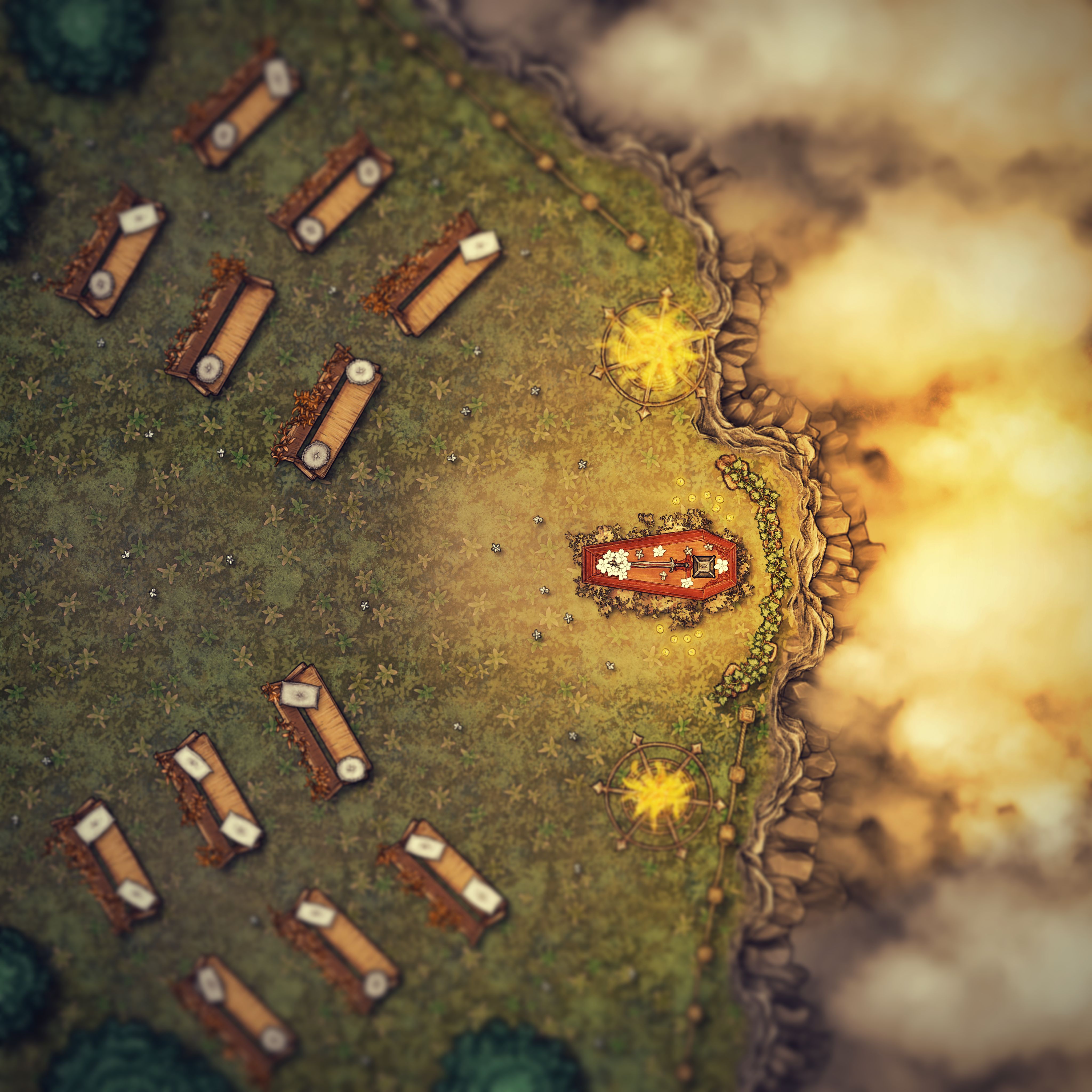 Funeral Scene Map | Inkarnate - Create Fantasy Maps Online