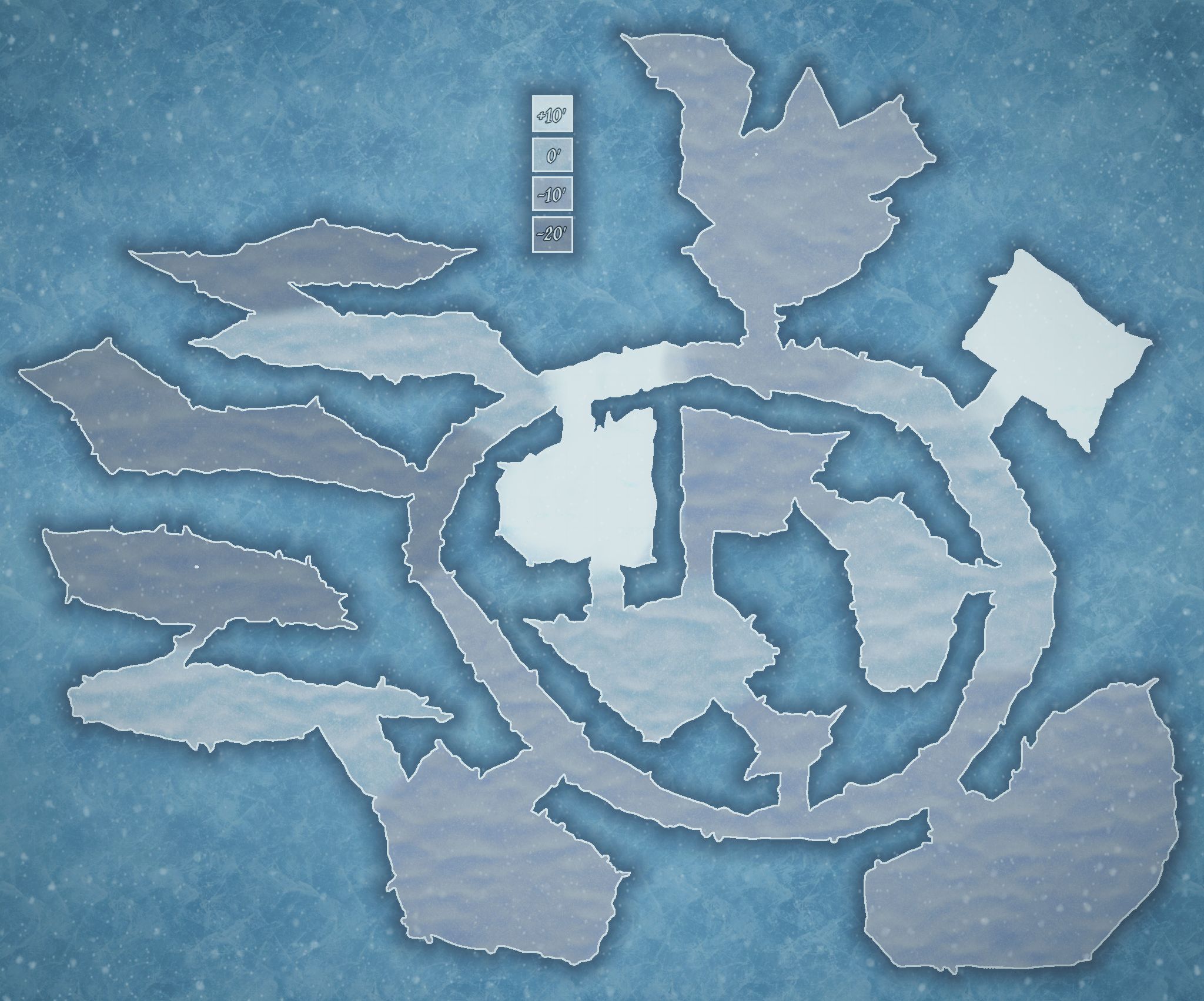 Iceberg Ice Tunnels 2 | Inkarnate - Create Fantasy Maps Online