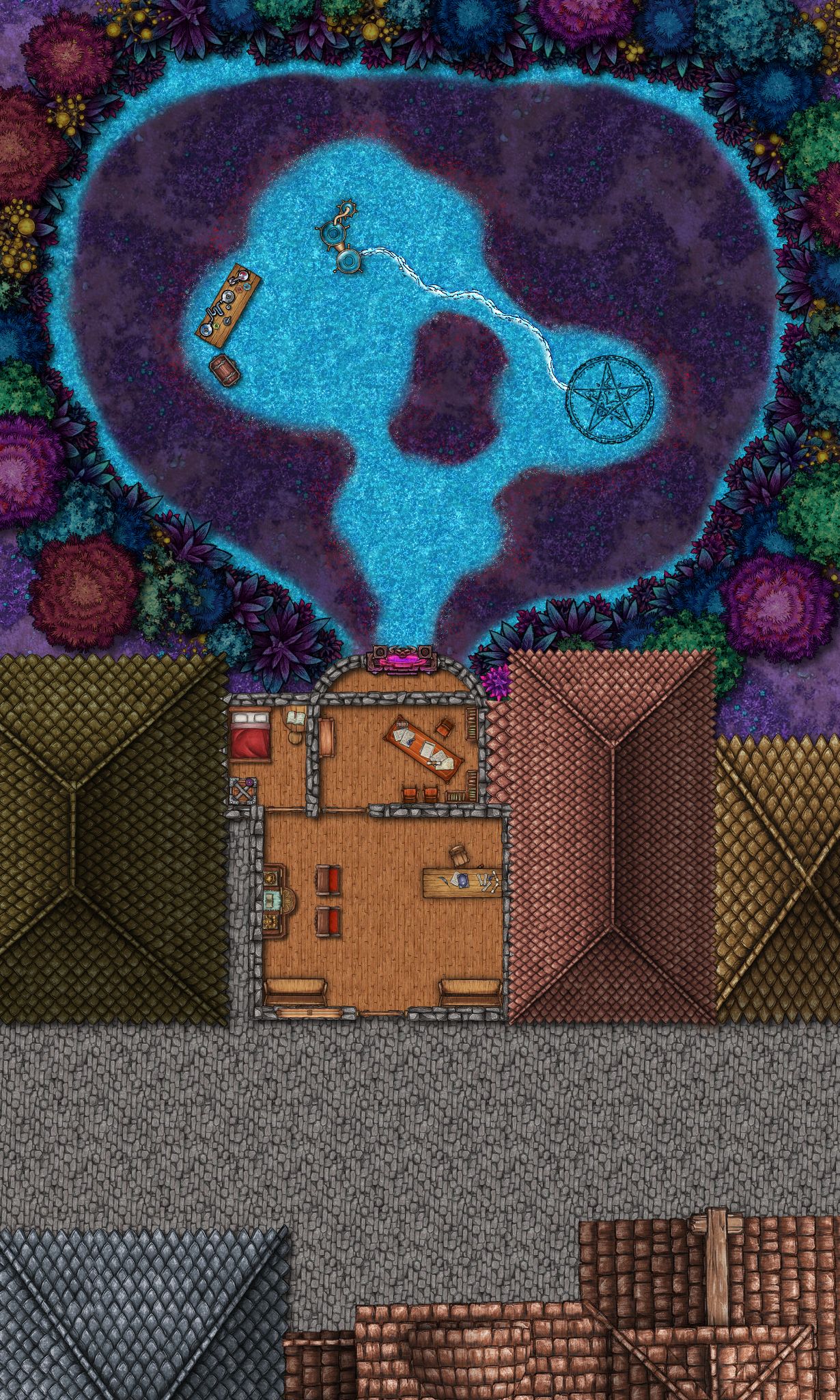 The house of an ordinary bureaucrat and priest | Inkarnate - Create ...