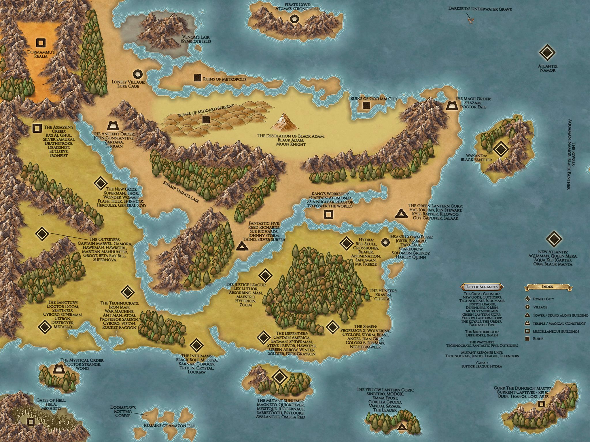 A Twisted World | Inkarnate - Create Fantasy Maps Online