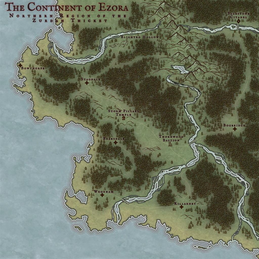 Northern Region of the Zurdah Thicket | Inkarnate - Create Fantasy Maps ...