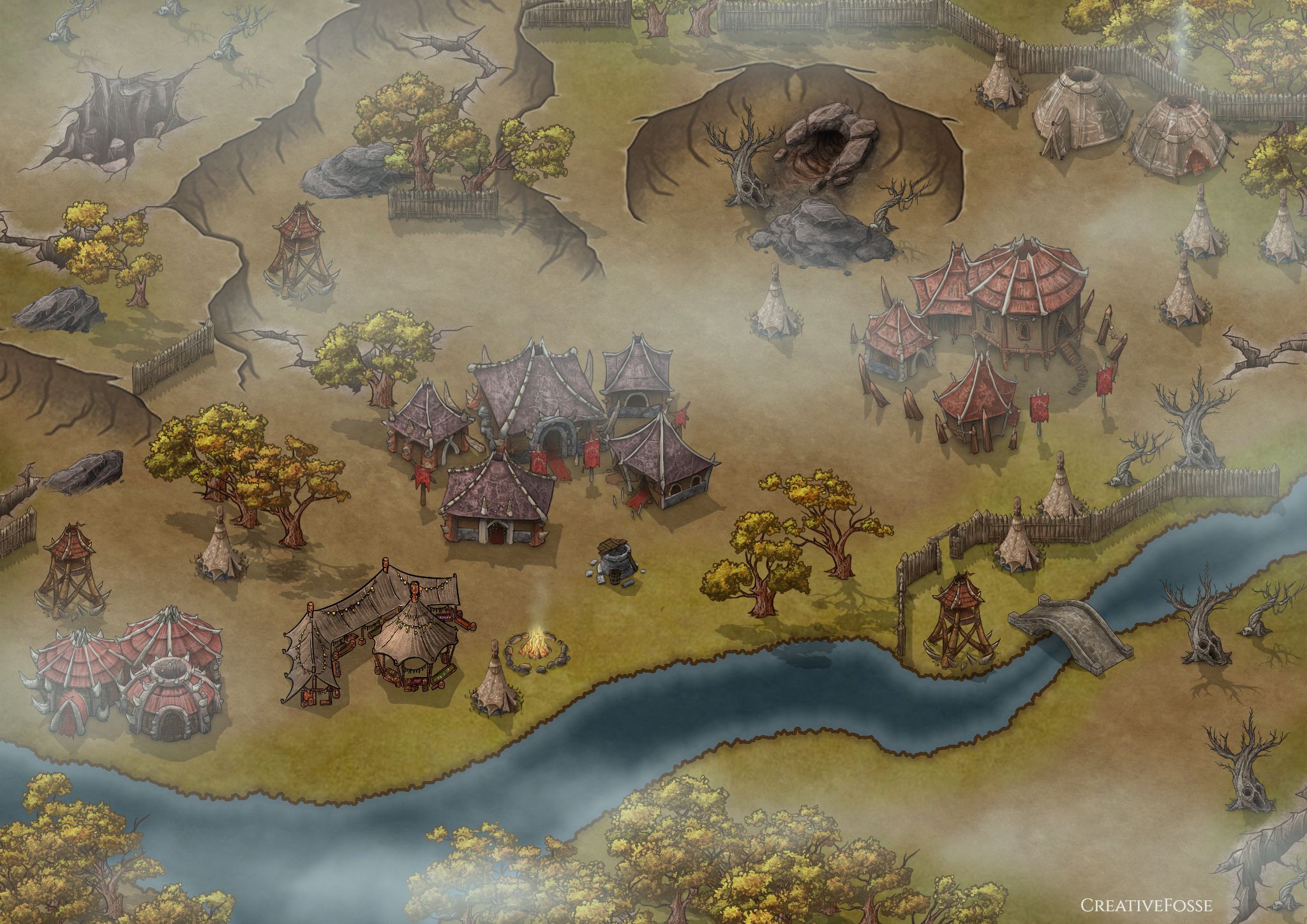 Goblin Village | Inkarnate - Create Fantasy Maps Online