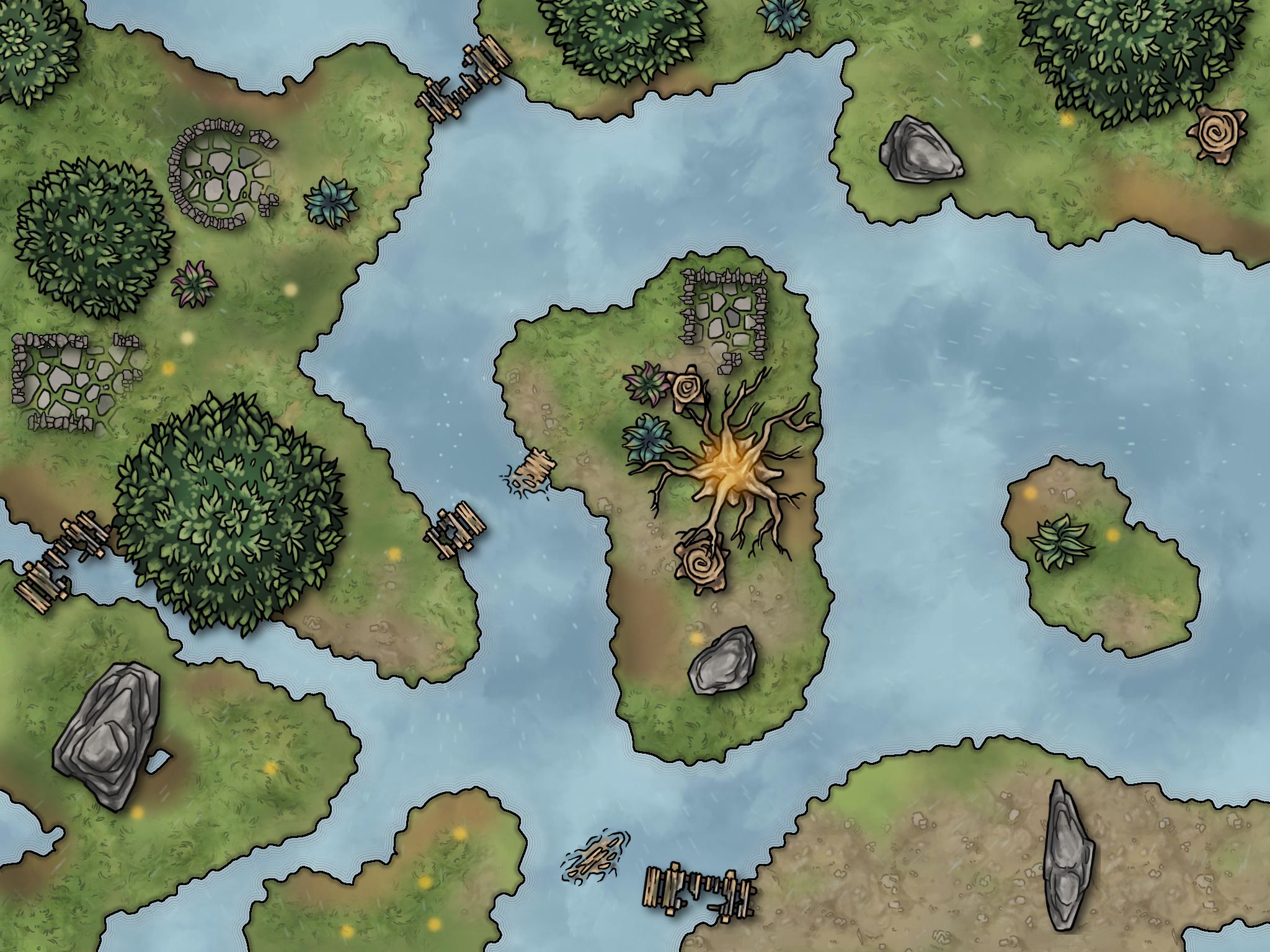 Fey Stream Gate | Inkarnate - Create Fantasy Maps Online