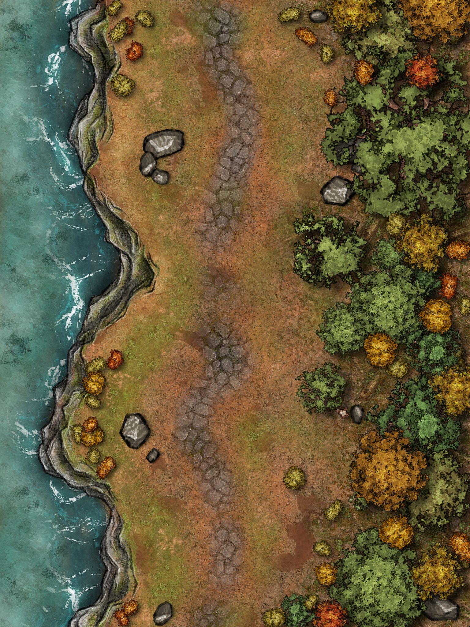 Cliffside Road | Inkarnate - Create Fantasy Maps Online